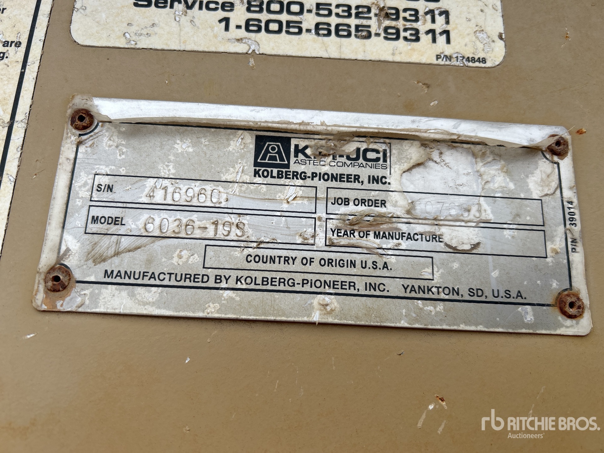 2016 KPI-JCI 6036-19S 36 in Single Screw Course Laveuse de matériaux | Ritchie Bros. Auctioneers