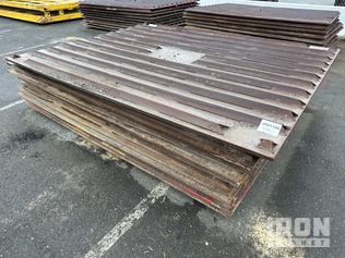 Quantity of (10) Qty of 10 8’ x10’ x1” steel rumble plate rumble plate ...