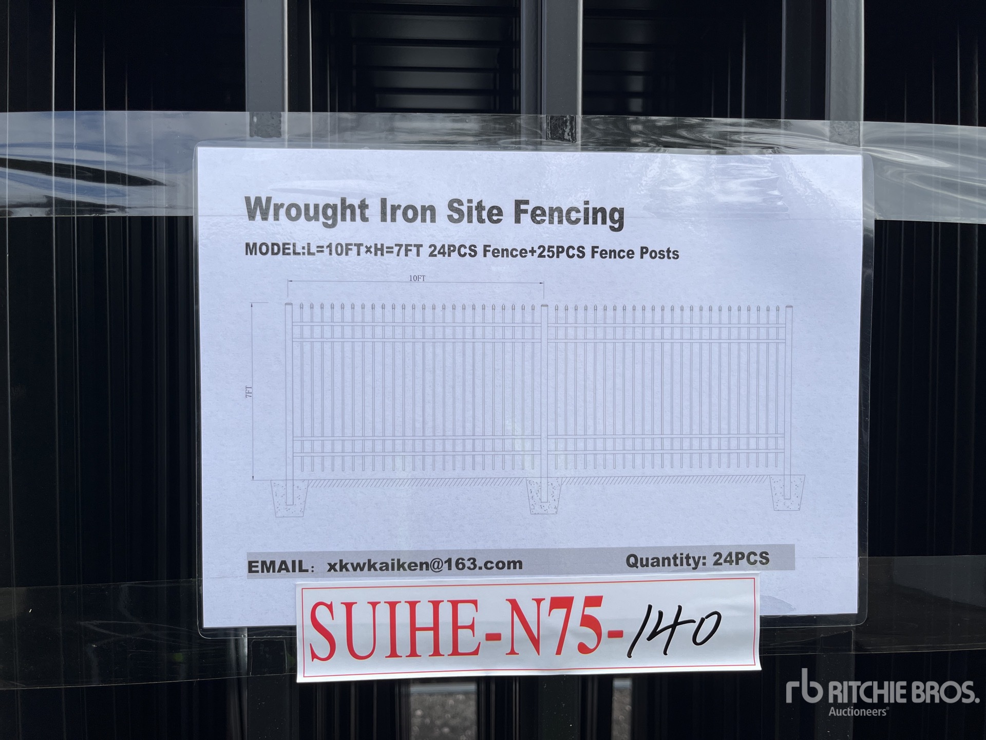 Quantity of (24) 2024 Suihe F-X-24-4 10 ft x 7 ft Fencing (Unused) | Ritchie Bros. Auctioneers