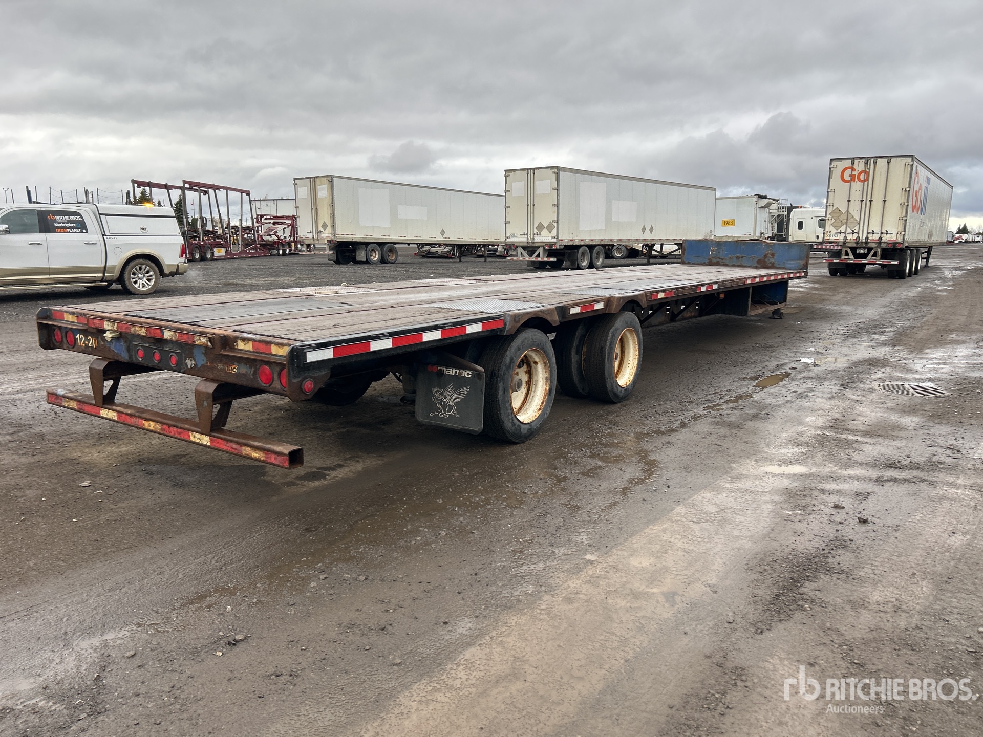 2012 Manac 53 ft T/A Single Drop Step Deck Trailer | Ritchie Bros ...