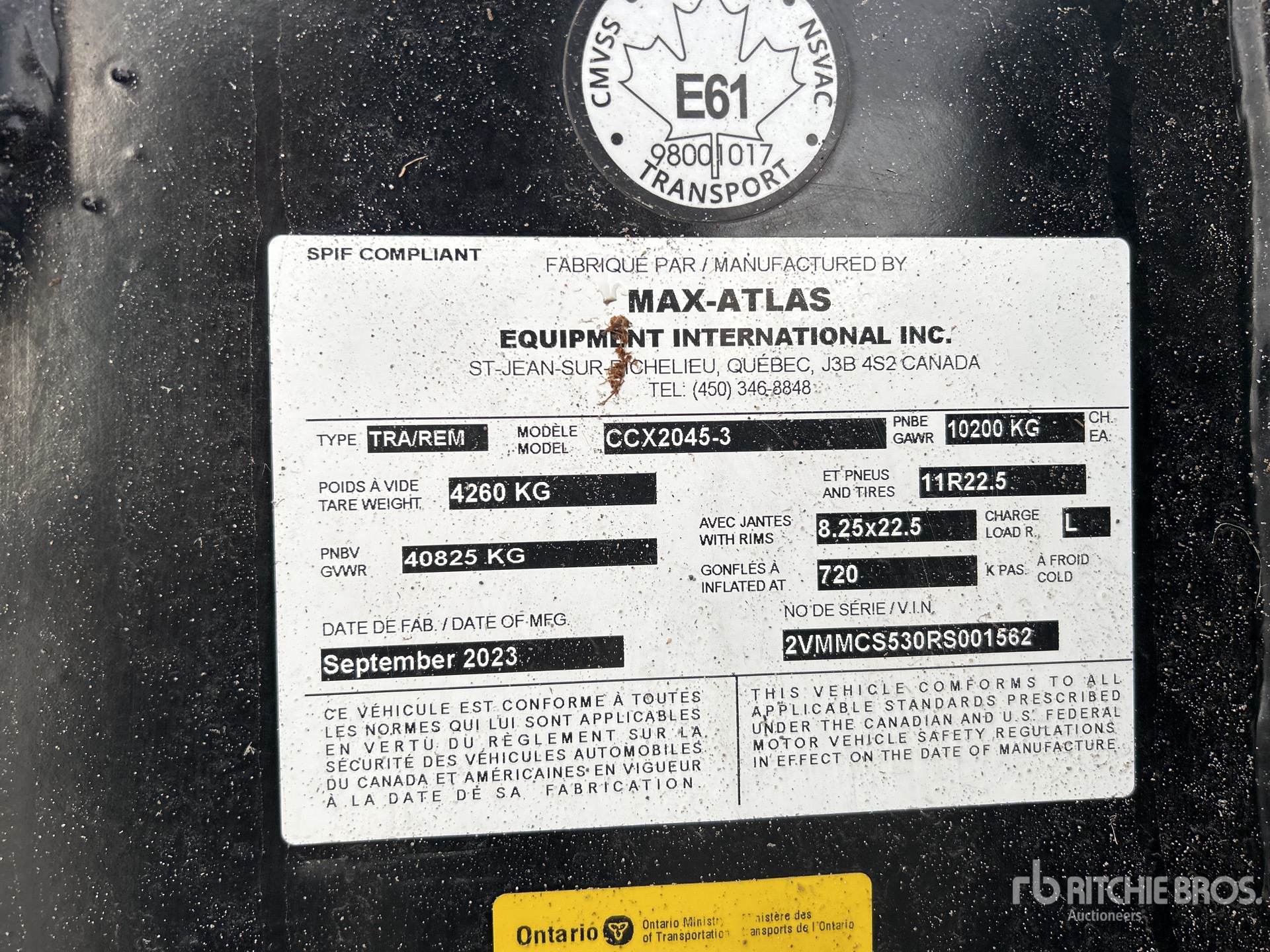 2024 Max Atlas CCX Tri/A Extendable 20ft - 45ft Container Trailer ...