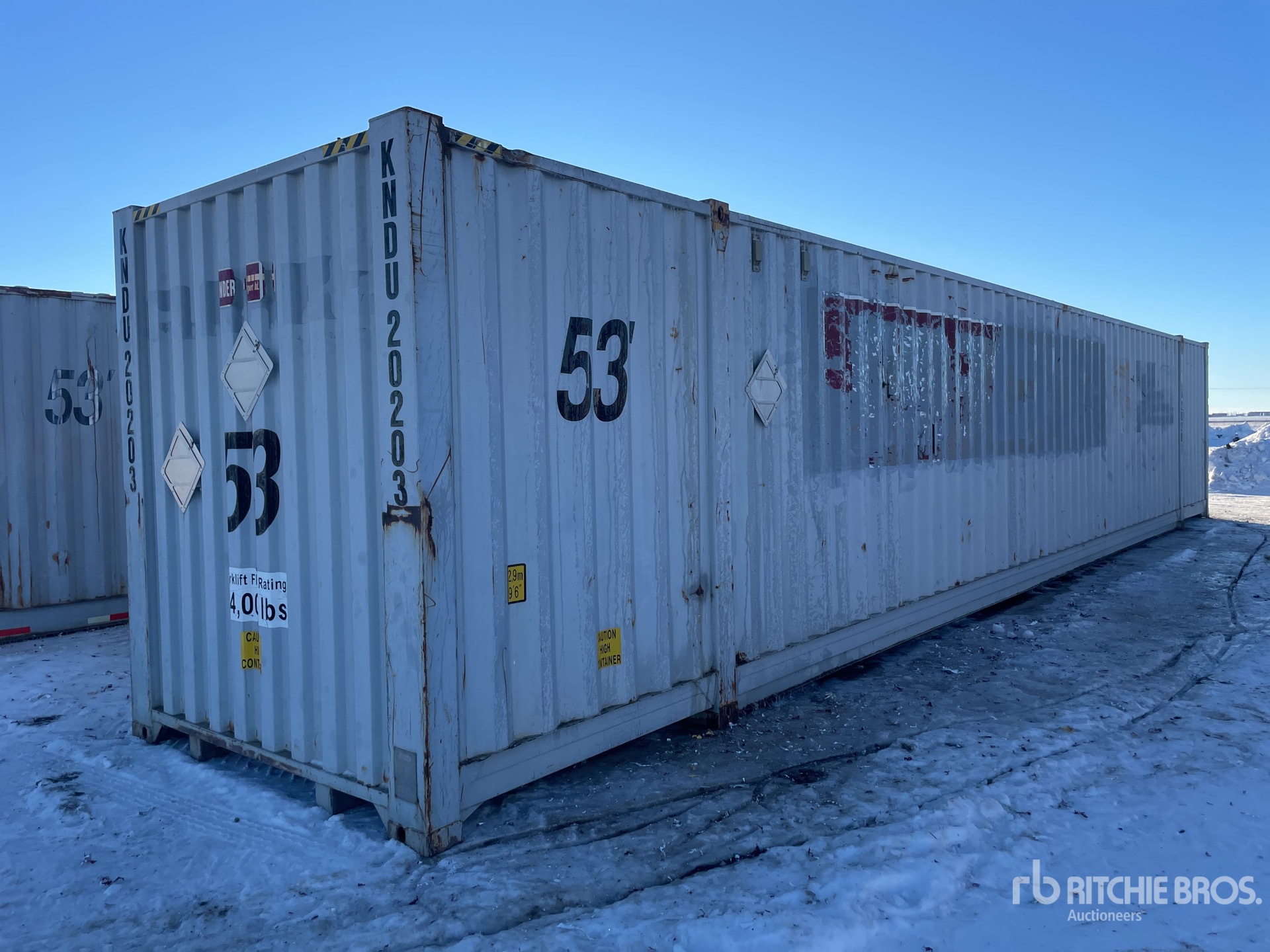 53 ft High Cube Conteneur de stockage | Ritchie Bros. Auctioneers