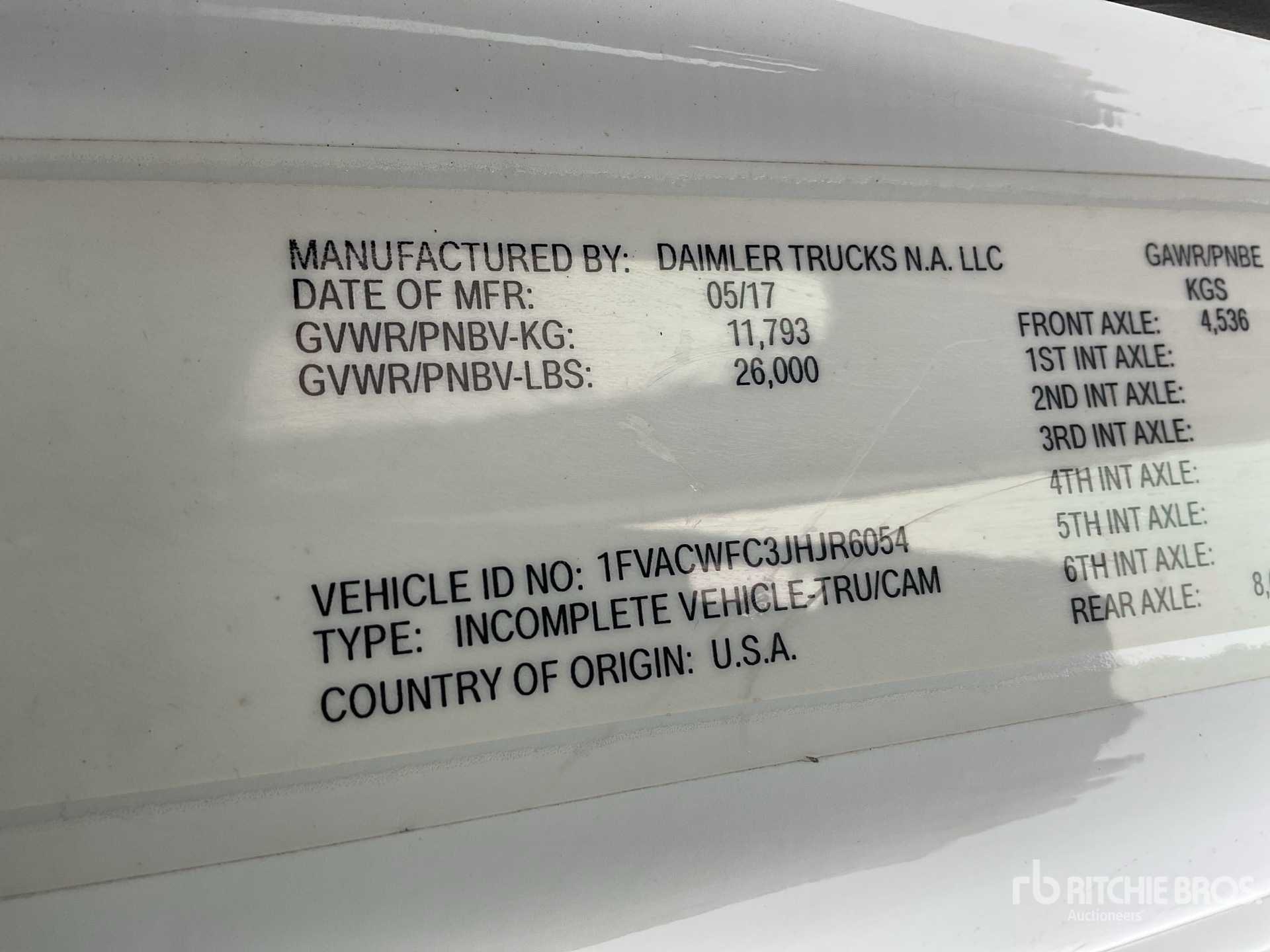 2018 Freightliner M2 106 4x2 Van Truck | Ritchie Bros. Auctioneers