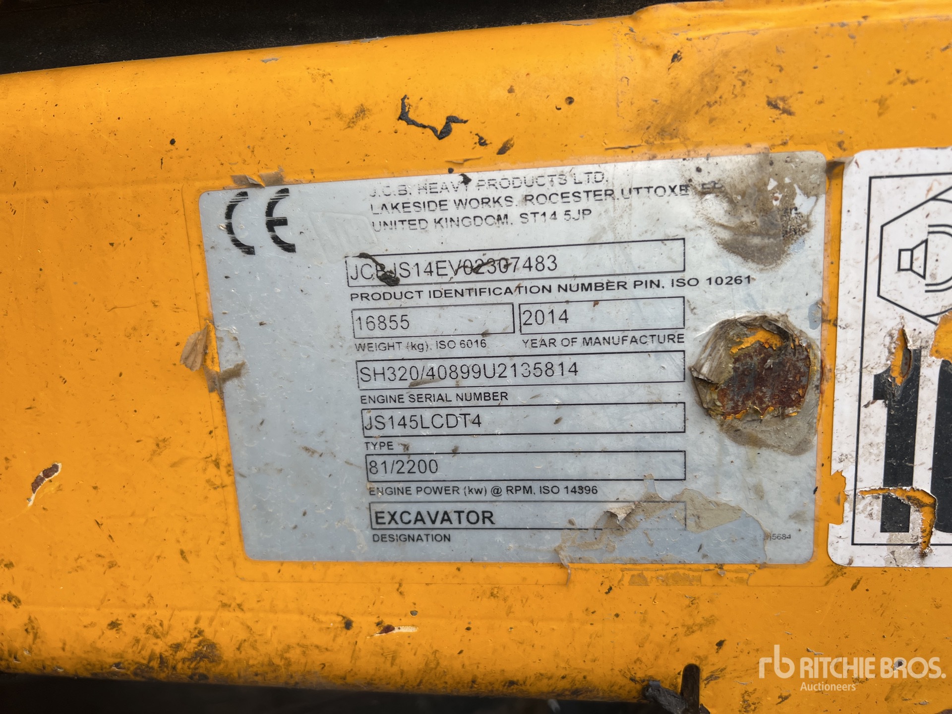 2014 JCB JS145 Tracked Excavator | Ritchie Bros. Auctioneers