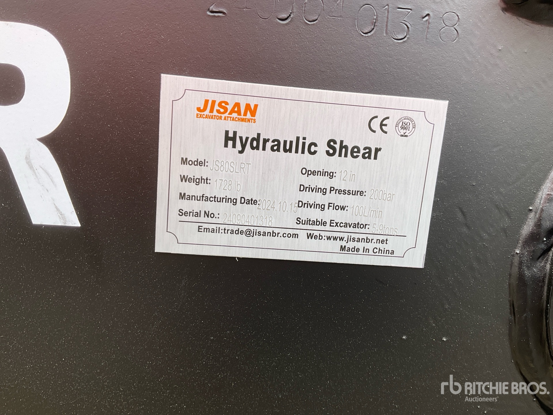 2024 Jisan JS80SLRT Skid Steer Rotating Demolition Shear Varios ...