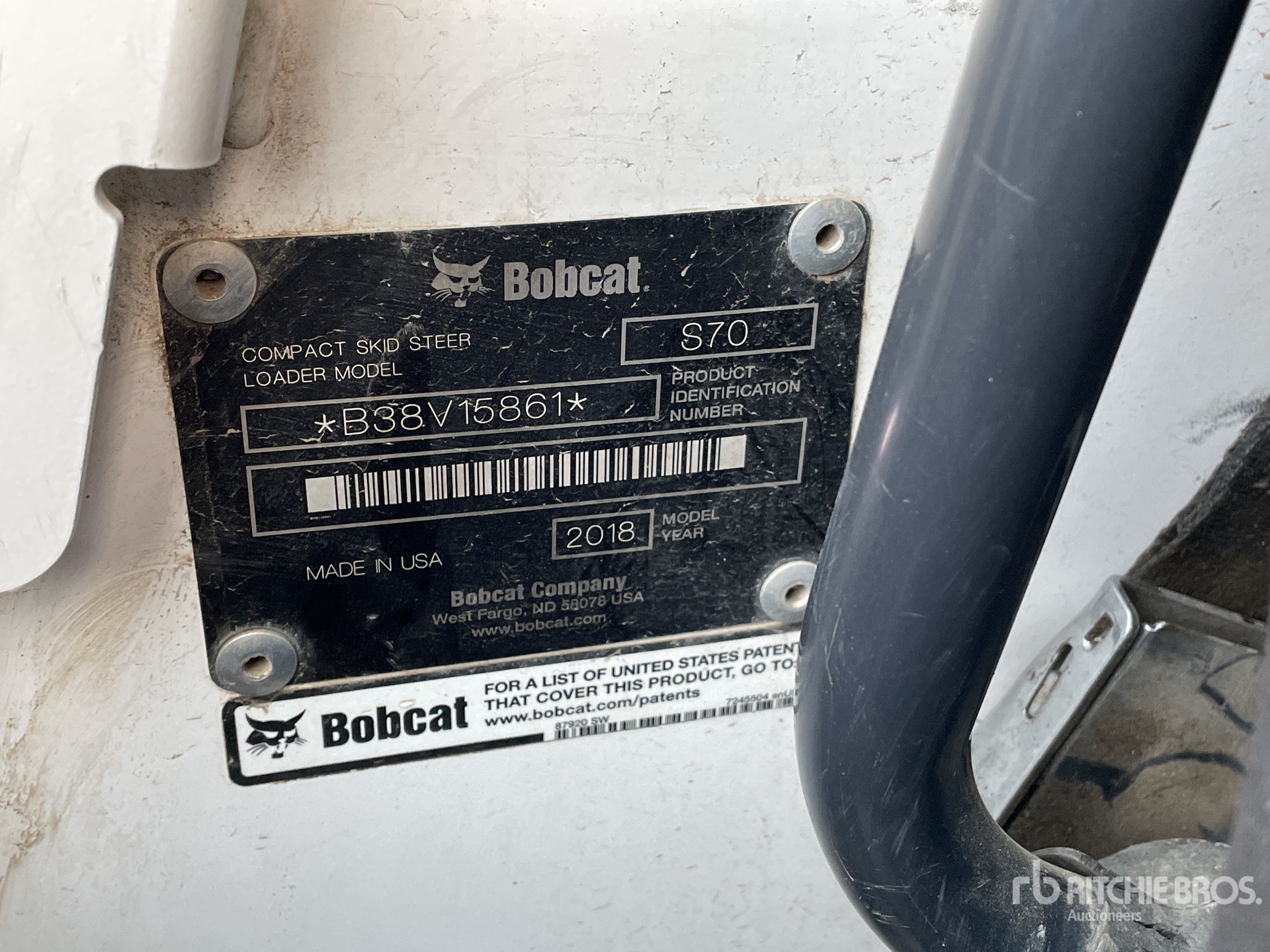 2018 Bobcat S70 Skid Steer Loader | Ritchie Bros. Auctioneers