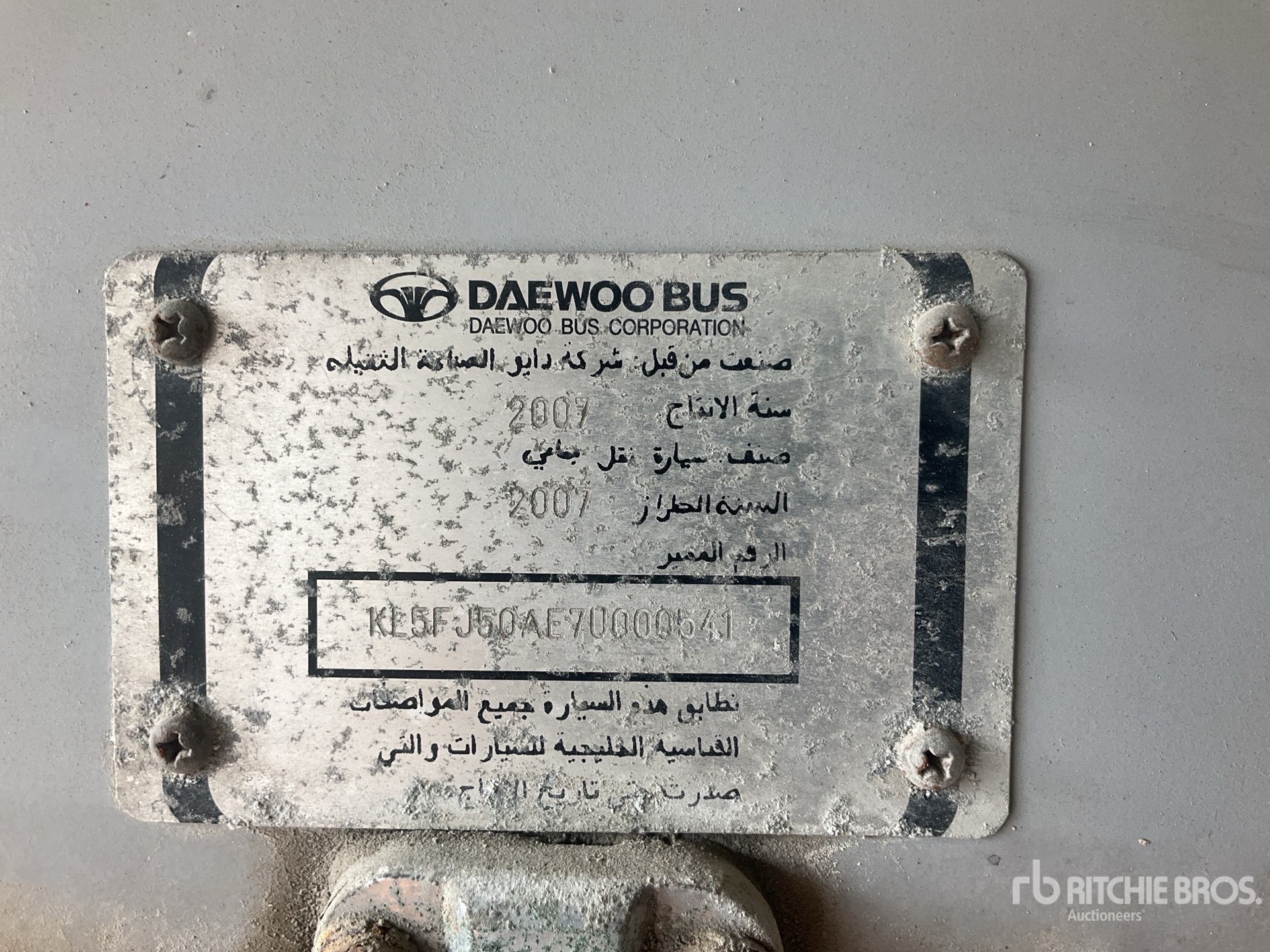 2007 Daewoo BF106 4x4 78-Seat Transit 78 Passenger Bus | Ritchie Bros ...