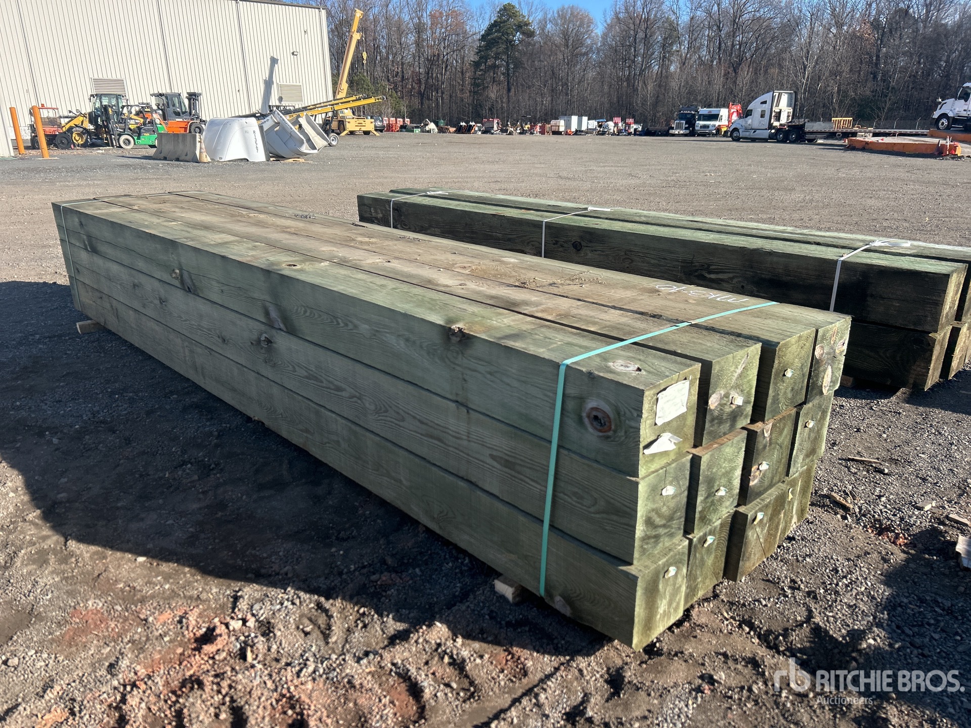 Quantity of Surplus Pressure Treated 10 x 10 x 16 Lumber | Ritchie Bros ...