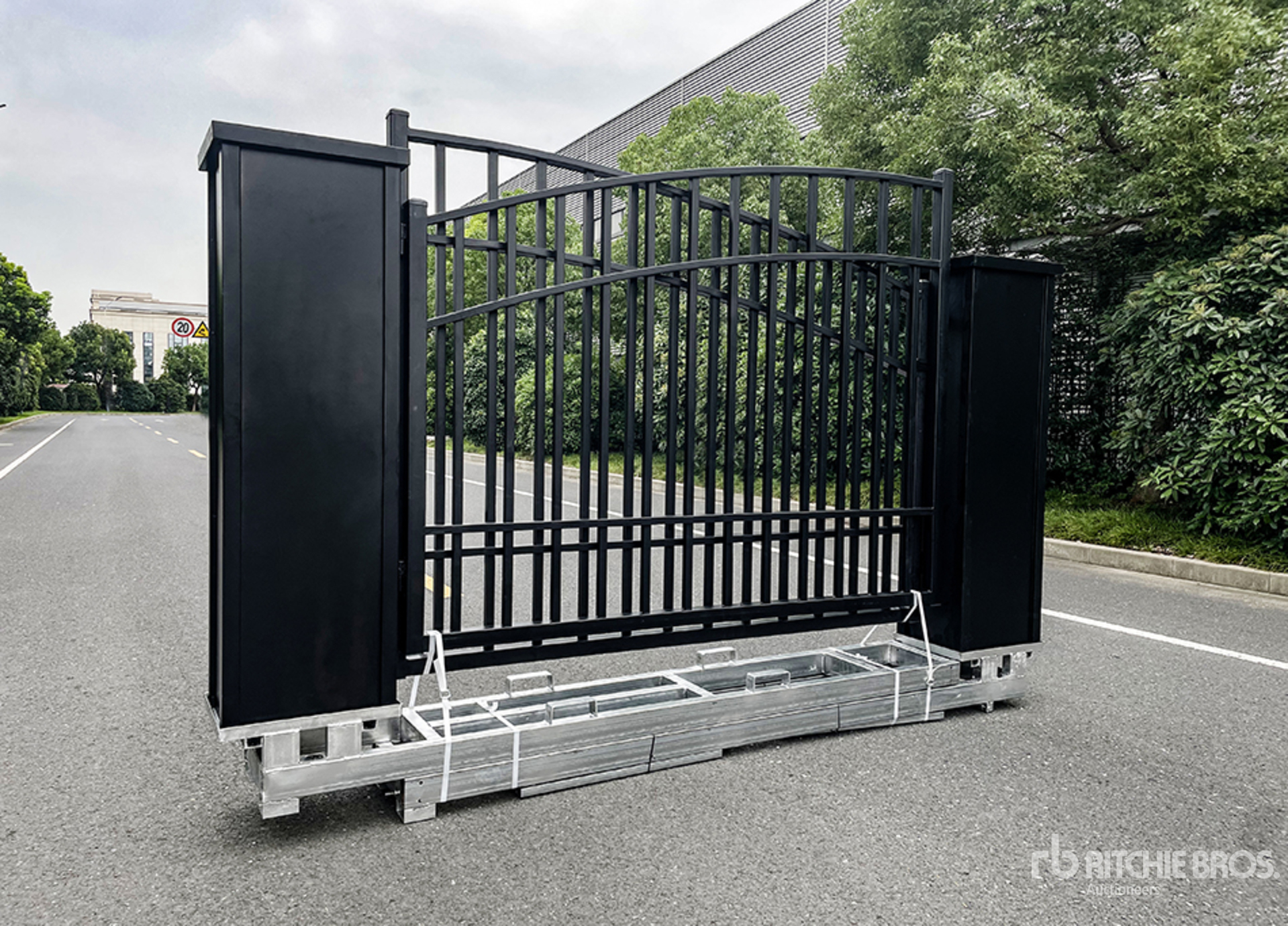 2024 KJ K0735E 20 ft x 7 ft Metal Farm Driveway Gate (Unused) | Ritchie ...