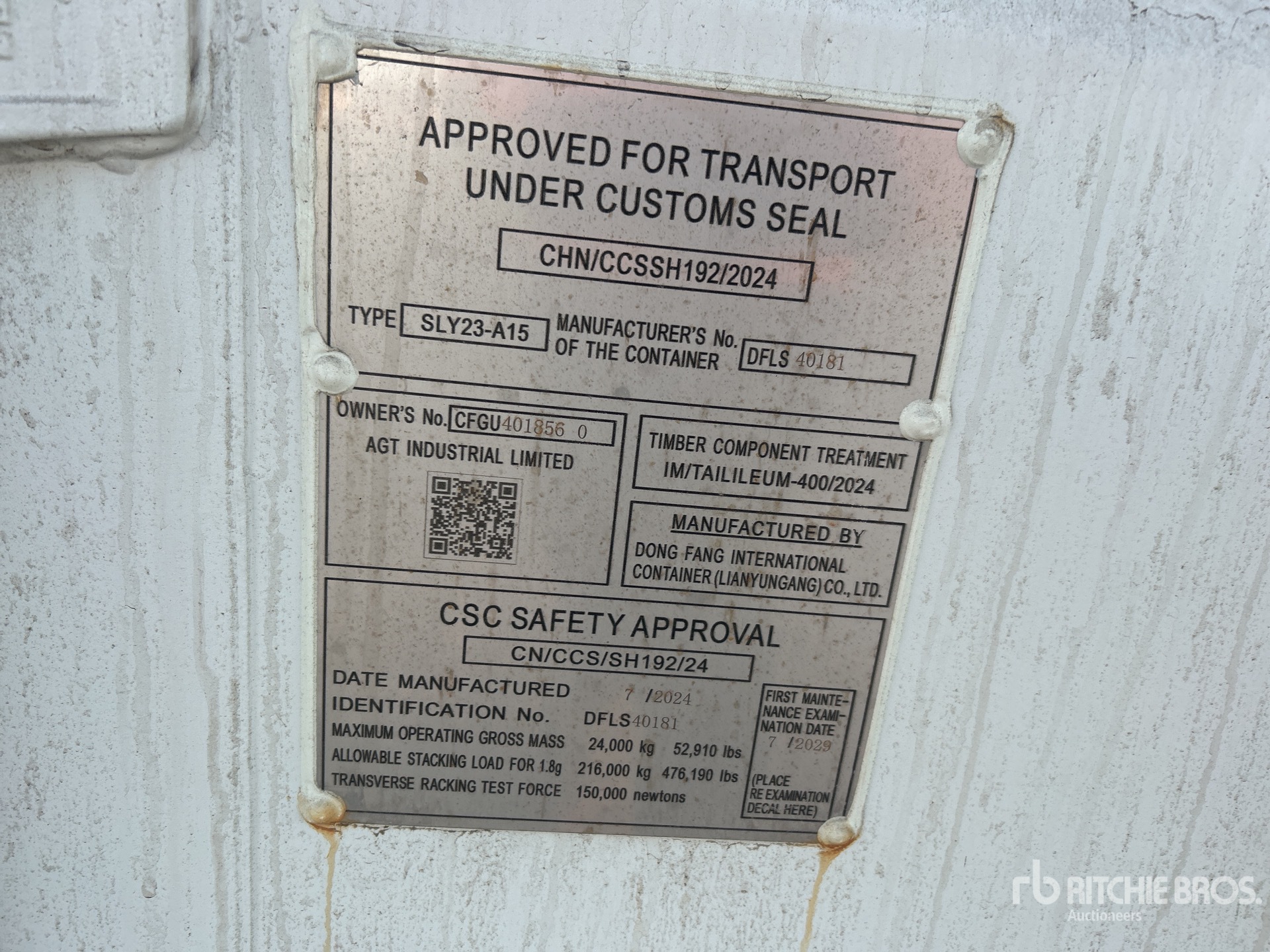 2024 40 ft High Cube Multi-Door Storage Container | Ritchie Bros ...