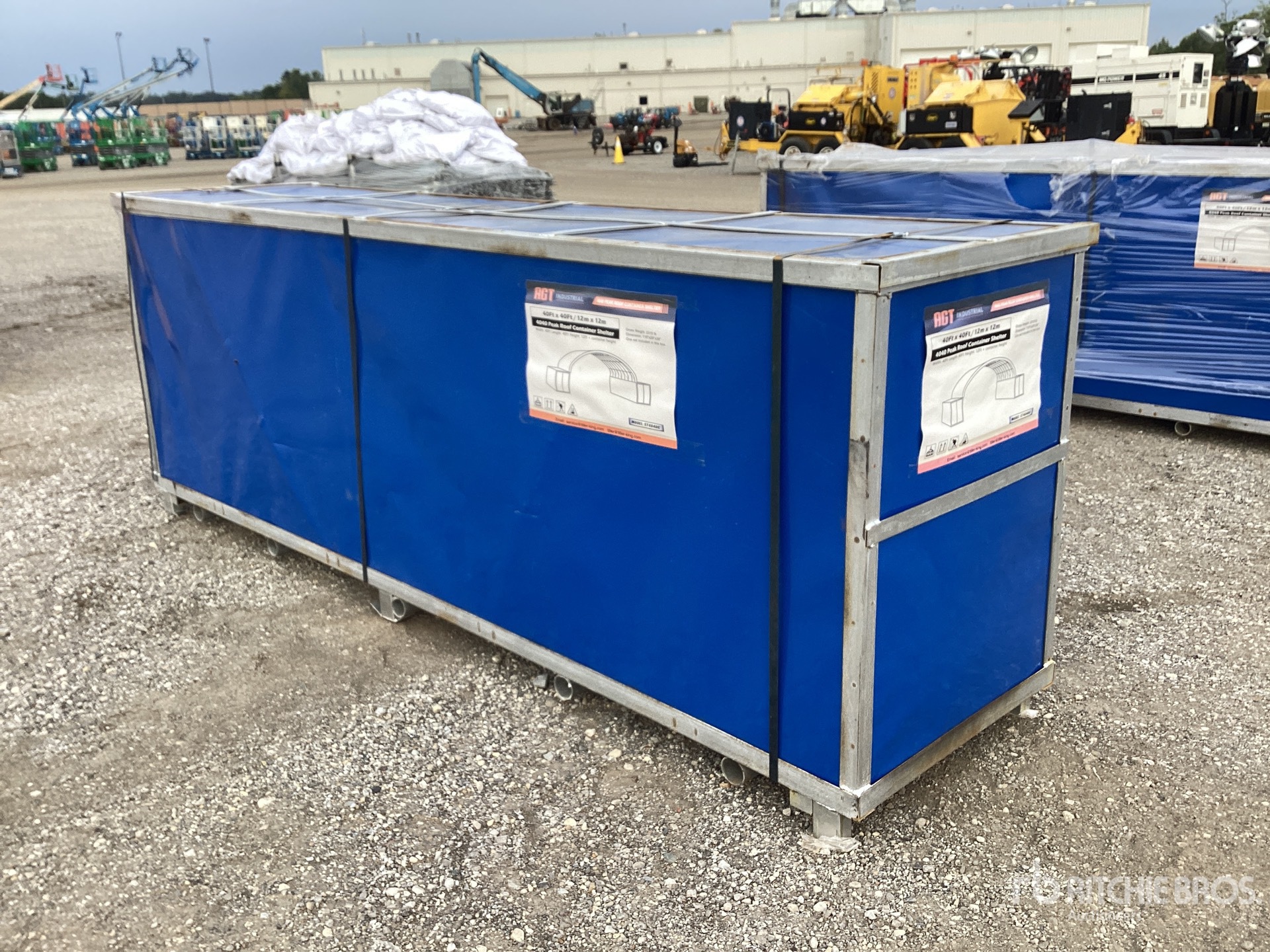 2024 AGT ST4040C 40 ft x 40 ft Container Shelter Storage Building ...