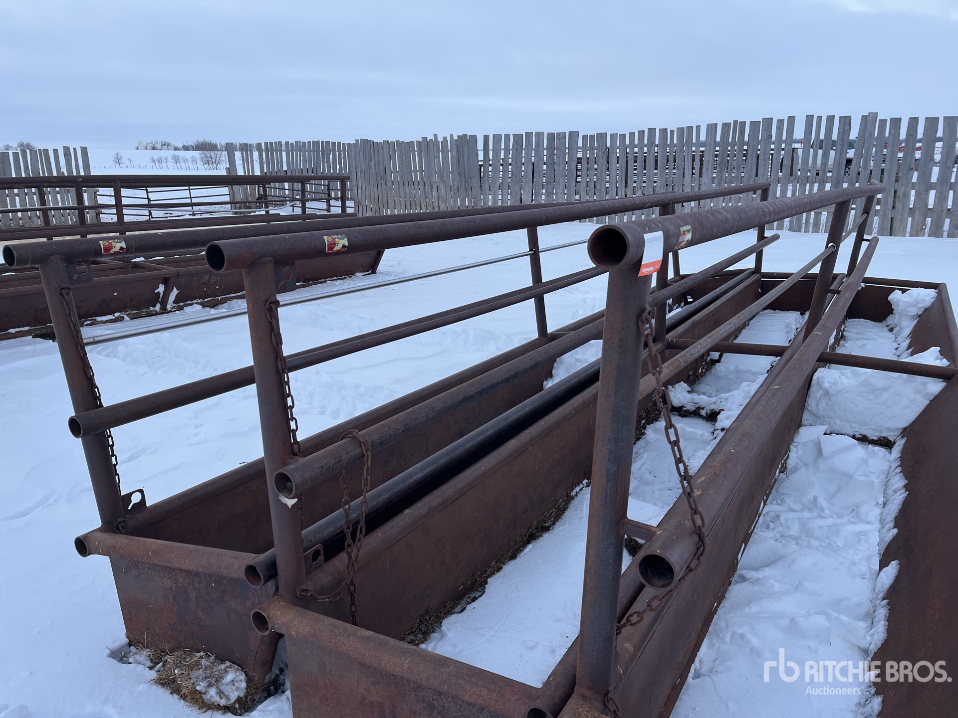 Quantity of (3) Wyle Coyote Welding 24 ft Heavy Duty Bunk Livestock ...