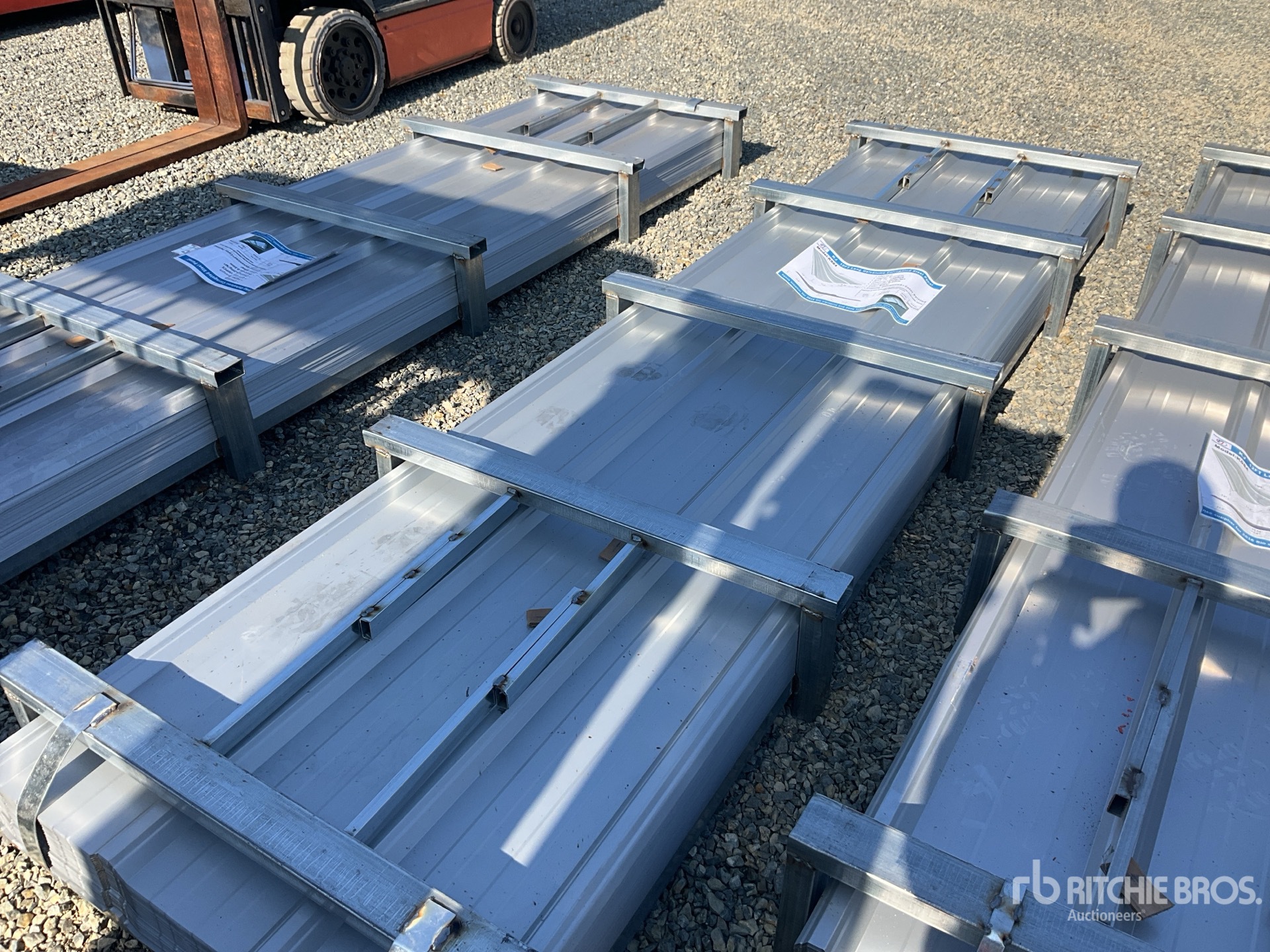 Quantity of (150) 2025 KJ K084 Galvalume Corrugated Steel Sheets ...