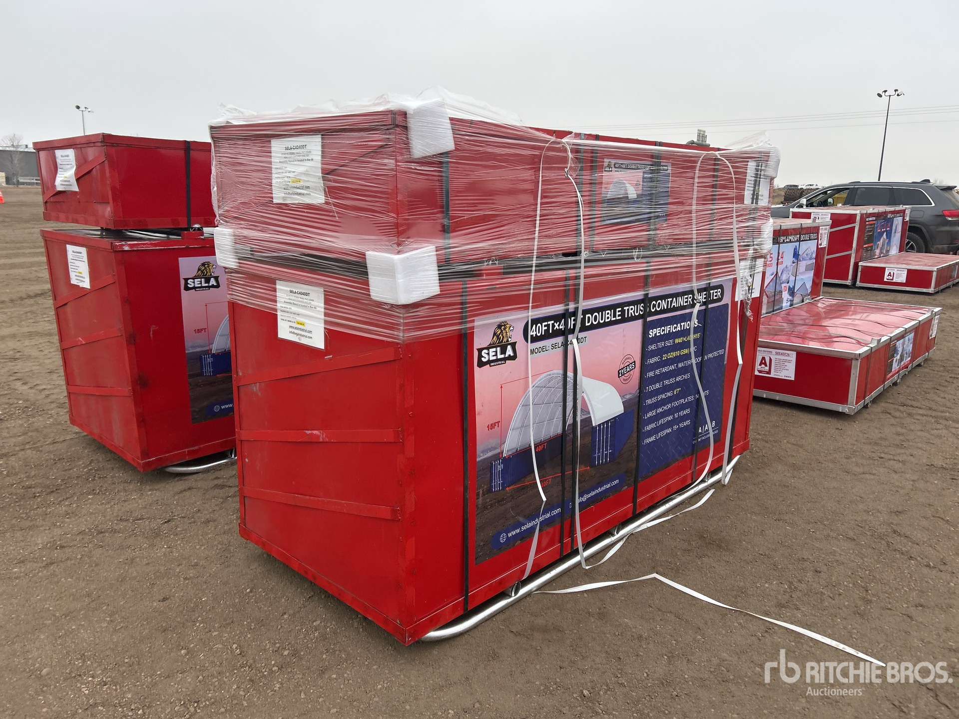 2025 SELA C4040DT 40 ft x 40 ft Double Truss Container Shelter Storage ... 2025 SELA C4040DT 40 ft x 40 ft Double Truss Container Shelter Storage ...
