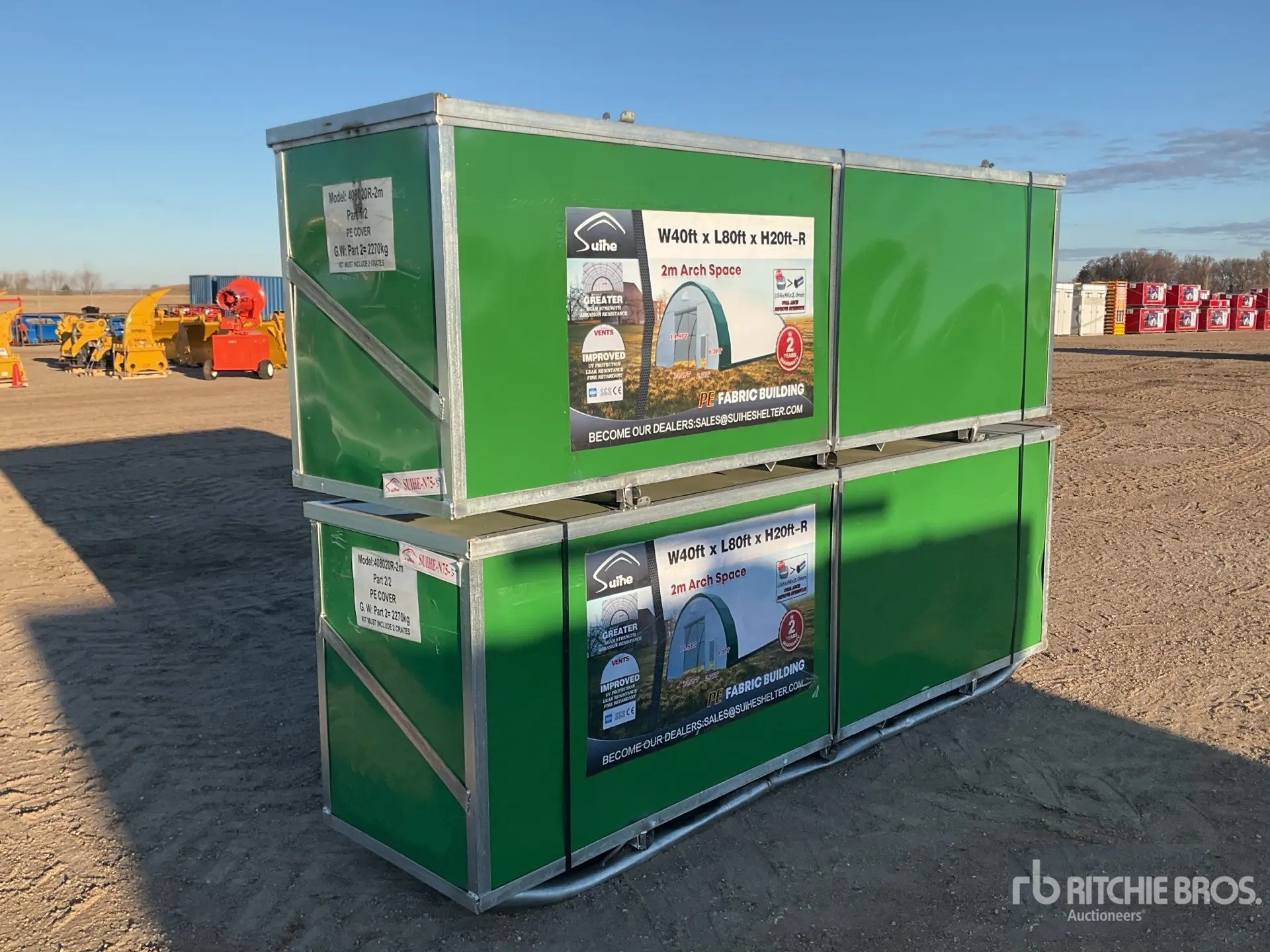 2025 Suihe S408020R-300gPE 40 ft x 80 ft x 20 ft Storage Building ...