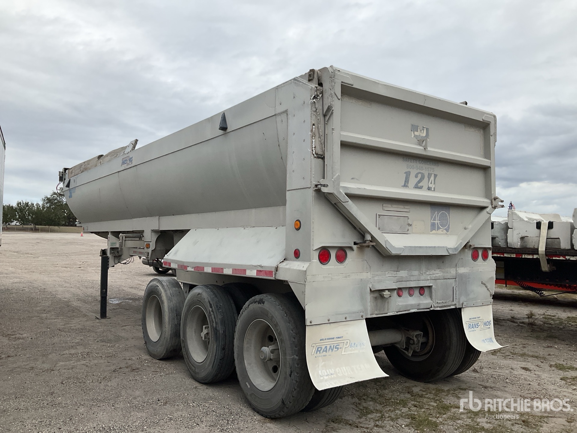 2005 Somerset 32 ft T/A Aluminum Quarter Frame End Dump Trailer ...