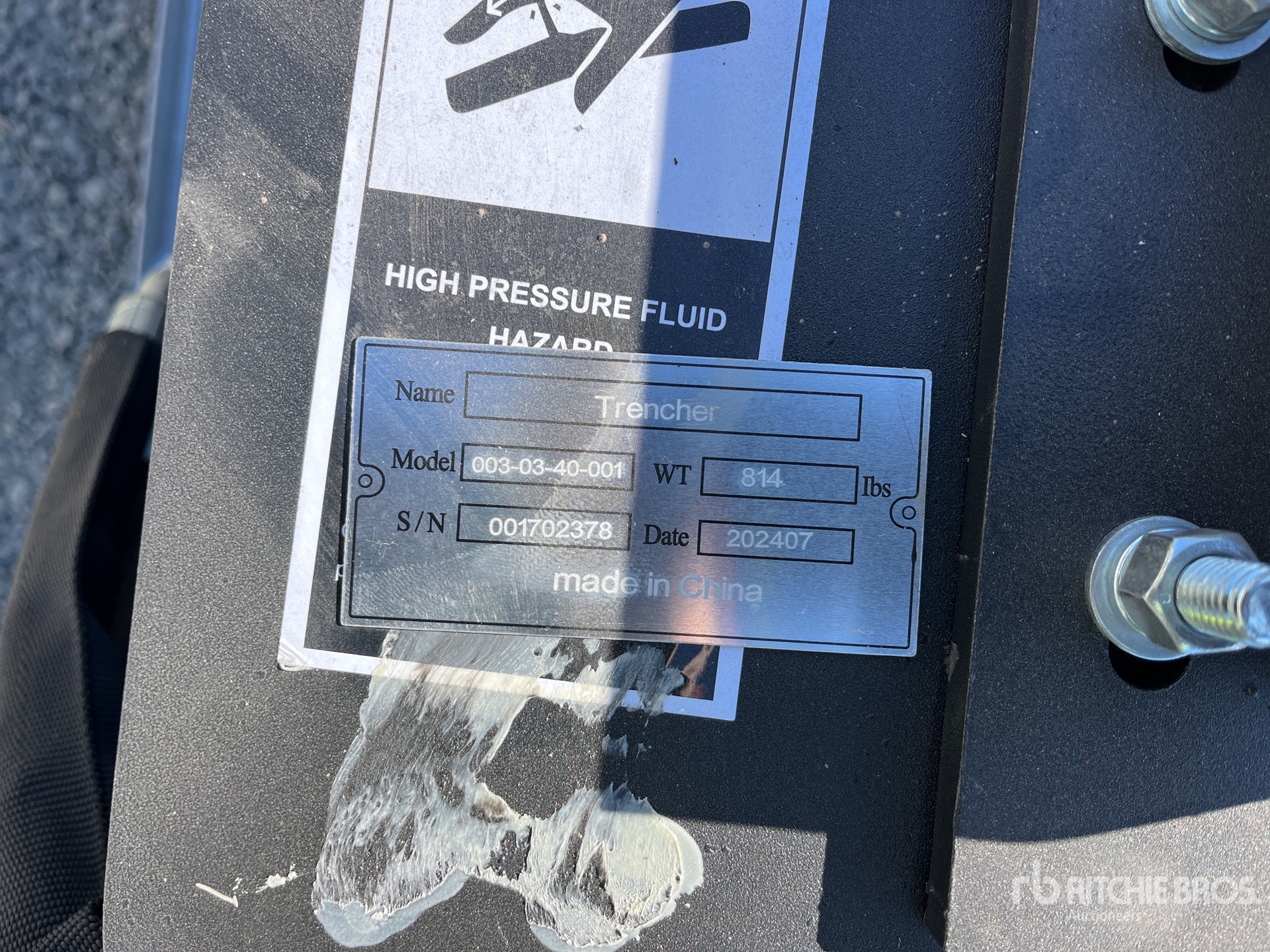 2025 Suihe SST-1000/200 45 in Skid Steer Trencher (Unused) | Ritchie ...