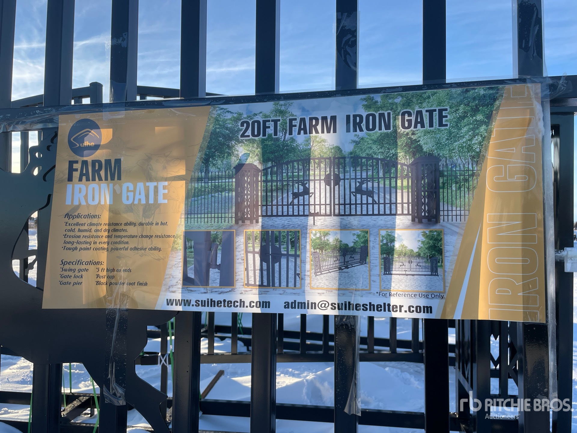 2025 Suihe NFG-20FGP-D 20 ft x 7 ft Bi-Parting Driveway Gate (Unused ...