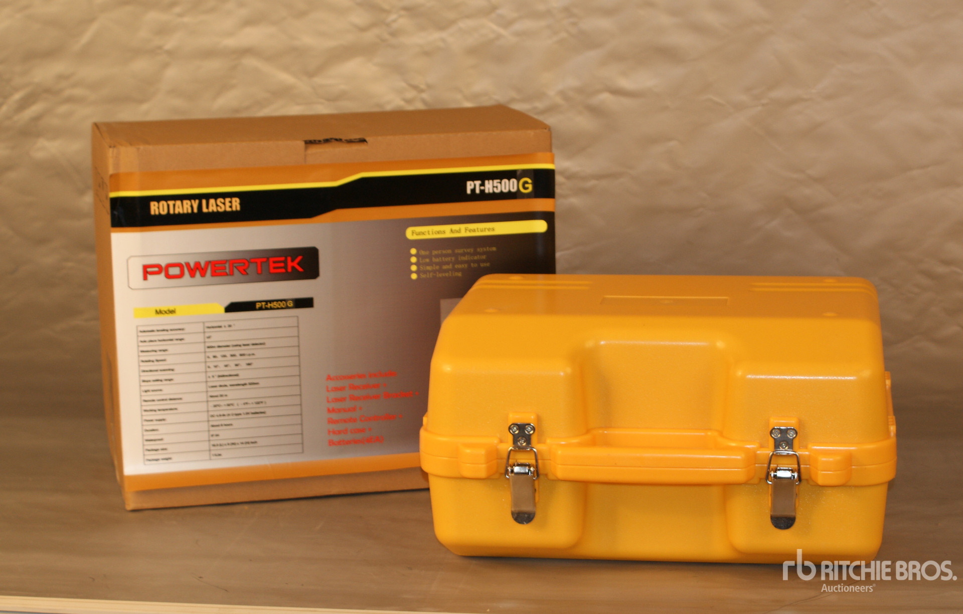 2024 Powertek PT-H500G Rotary Green Line Livella laser (Unused) | Ritchie Bros. Auctioneers