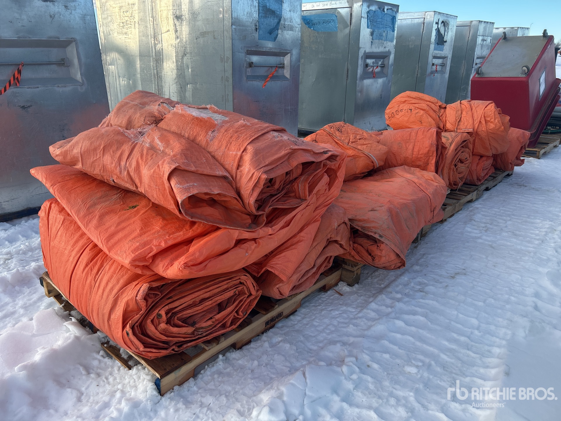Quantity of (4) Pallets of Insulated Tarps | Ritchie Bros. Auctioneers