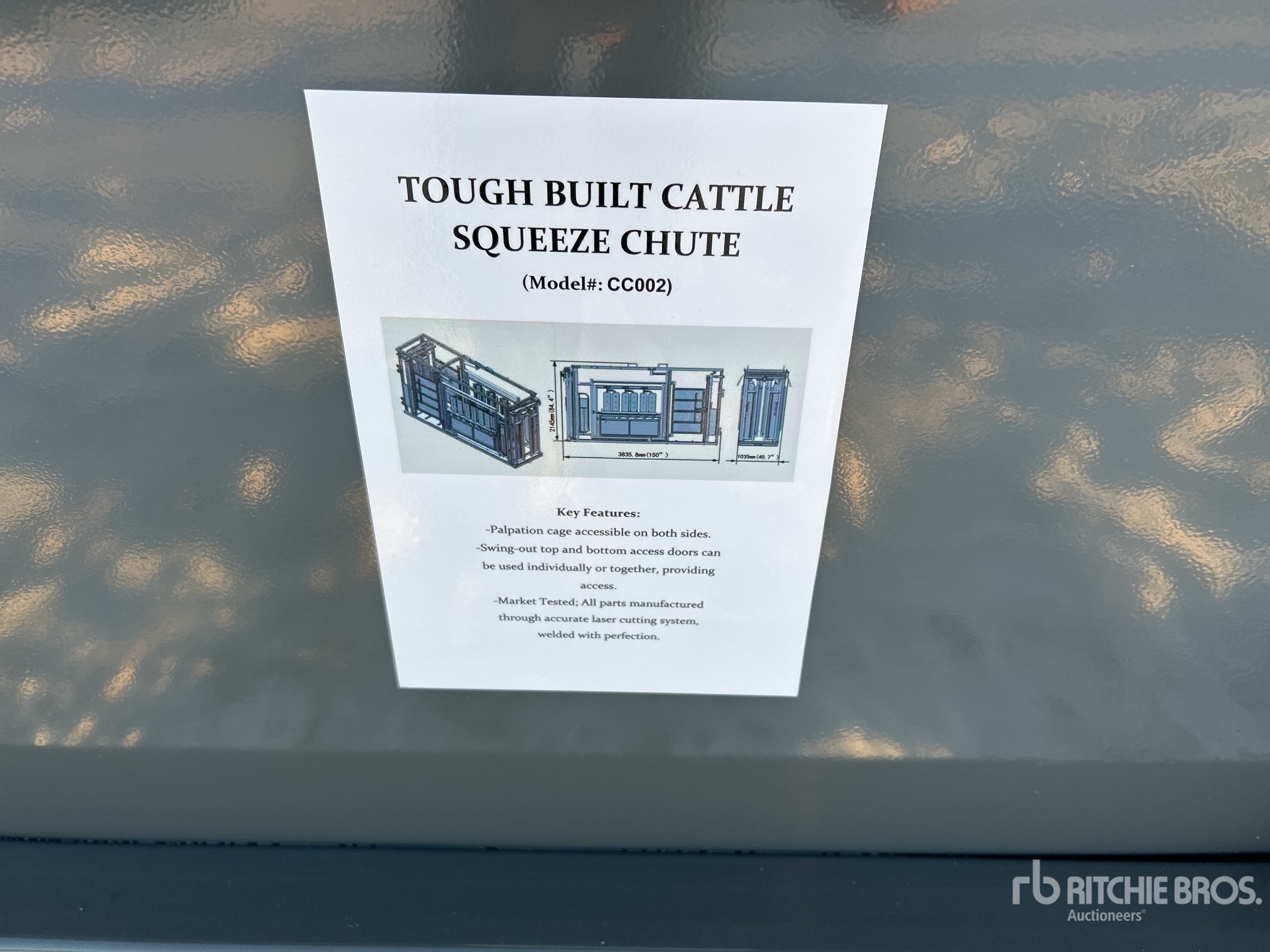BYT CC002 12 ft Squeeze Chute (Unused) | Ritchie Bros. Auctioneers