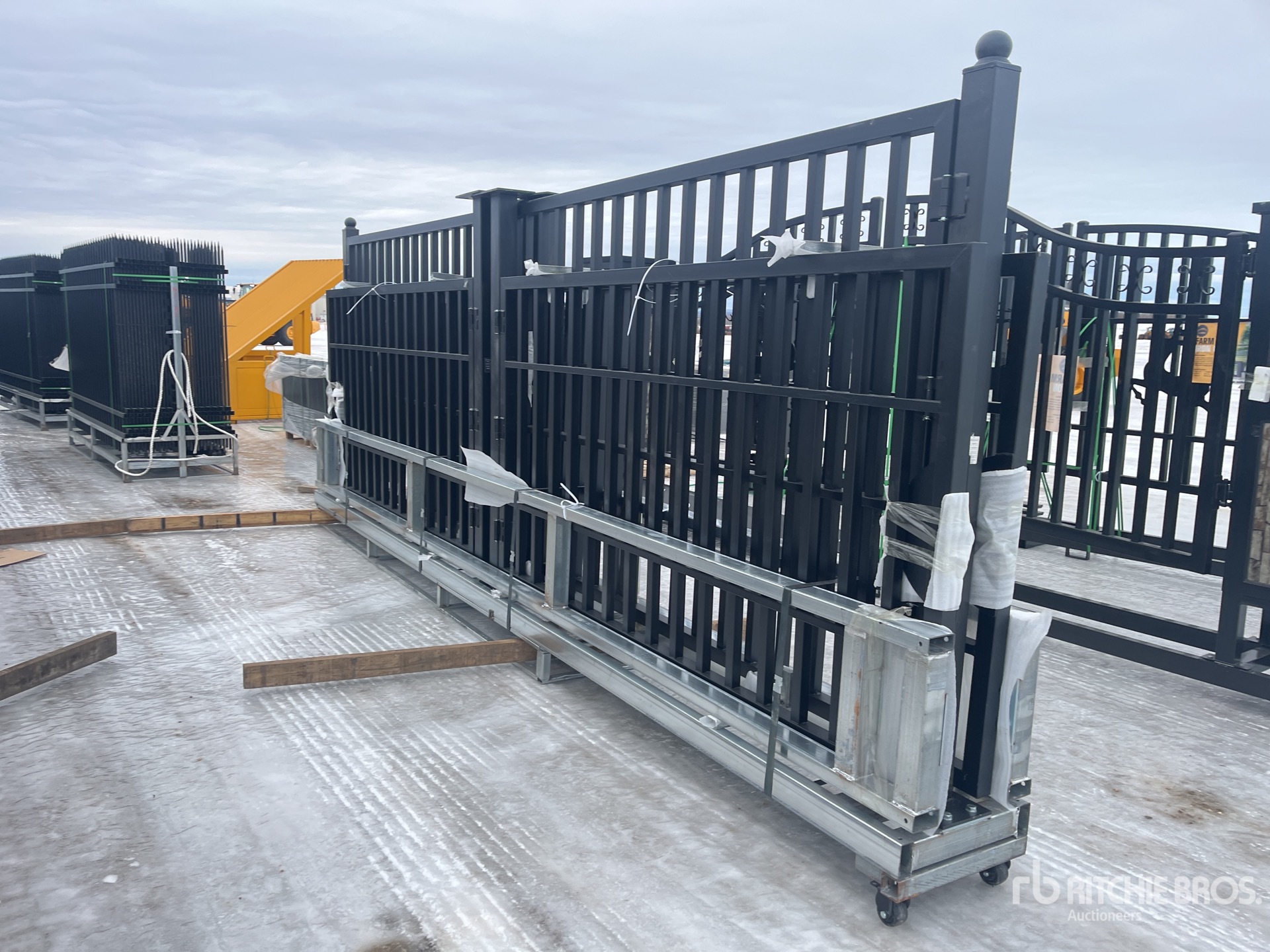 2025 Suihe NFG-20FGP-D 19 ft 4 in x 76 in Wrought Iron Driveway Gate ...