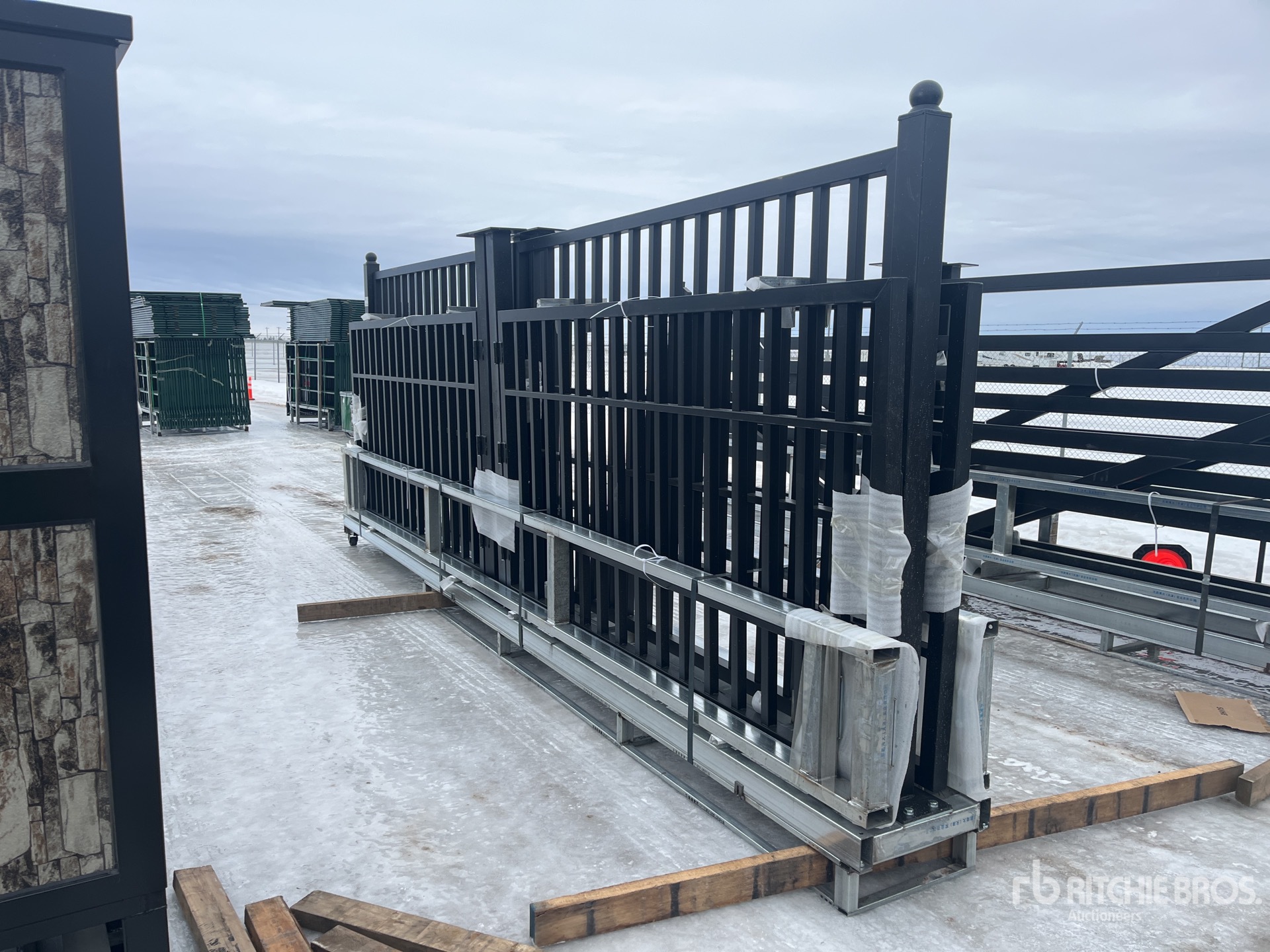 2025 Suihe NFG-20FGP-D 19 ft 4 in x 76 in Wrought Iron Driveway Gate ...