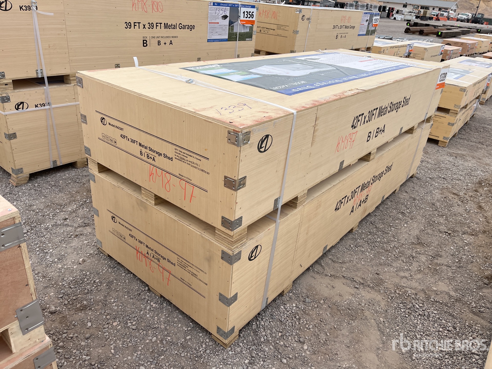 2025 KJ K4230T 42 ft x 30 ft Metal Shed (Unused) | Ritchie Bros ...