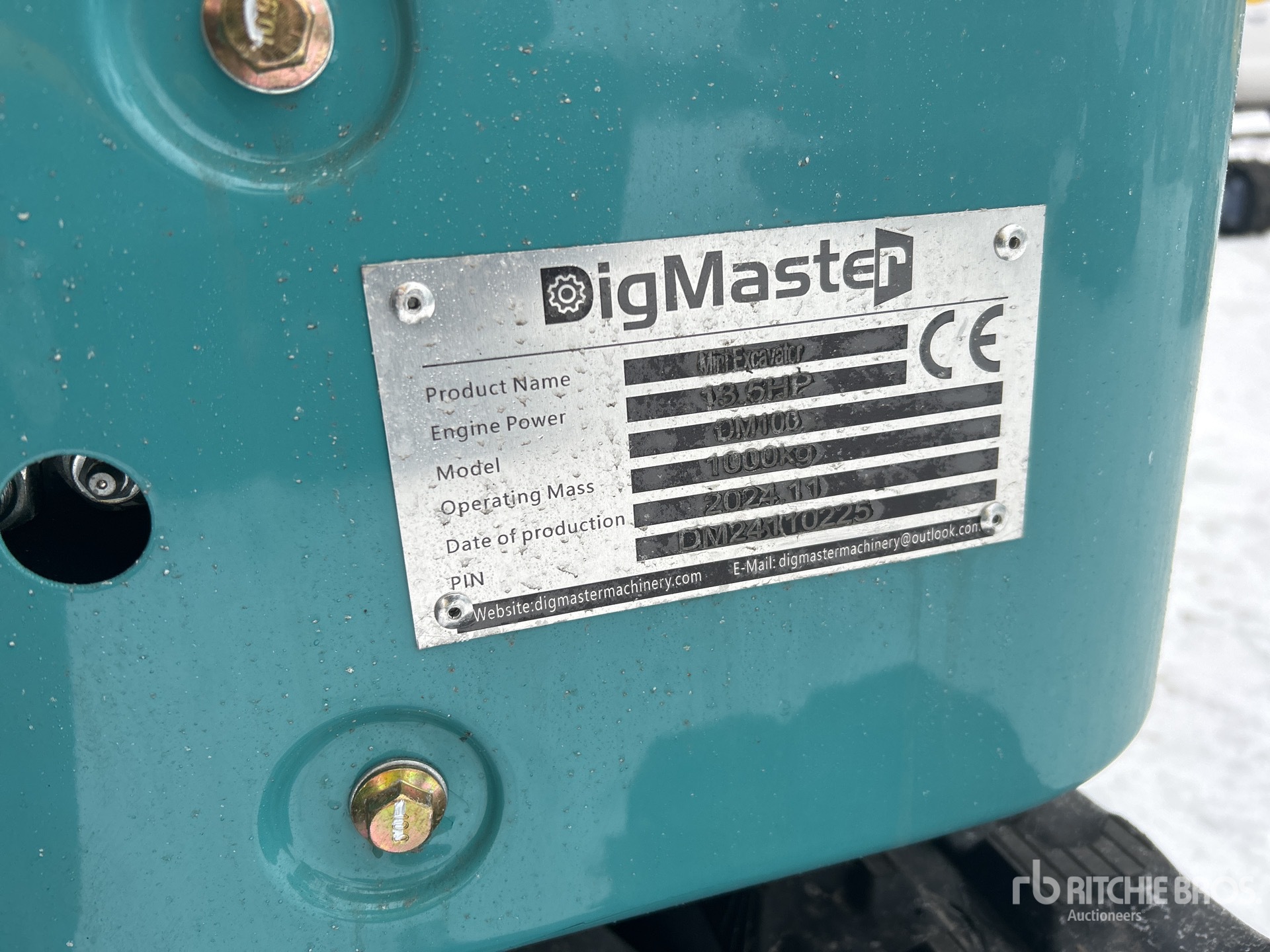 2024 Digmaster DM100 Mini Excavator (Unused) | Ritchie Bros. Auctioneers