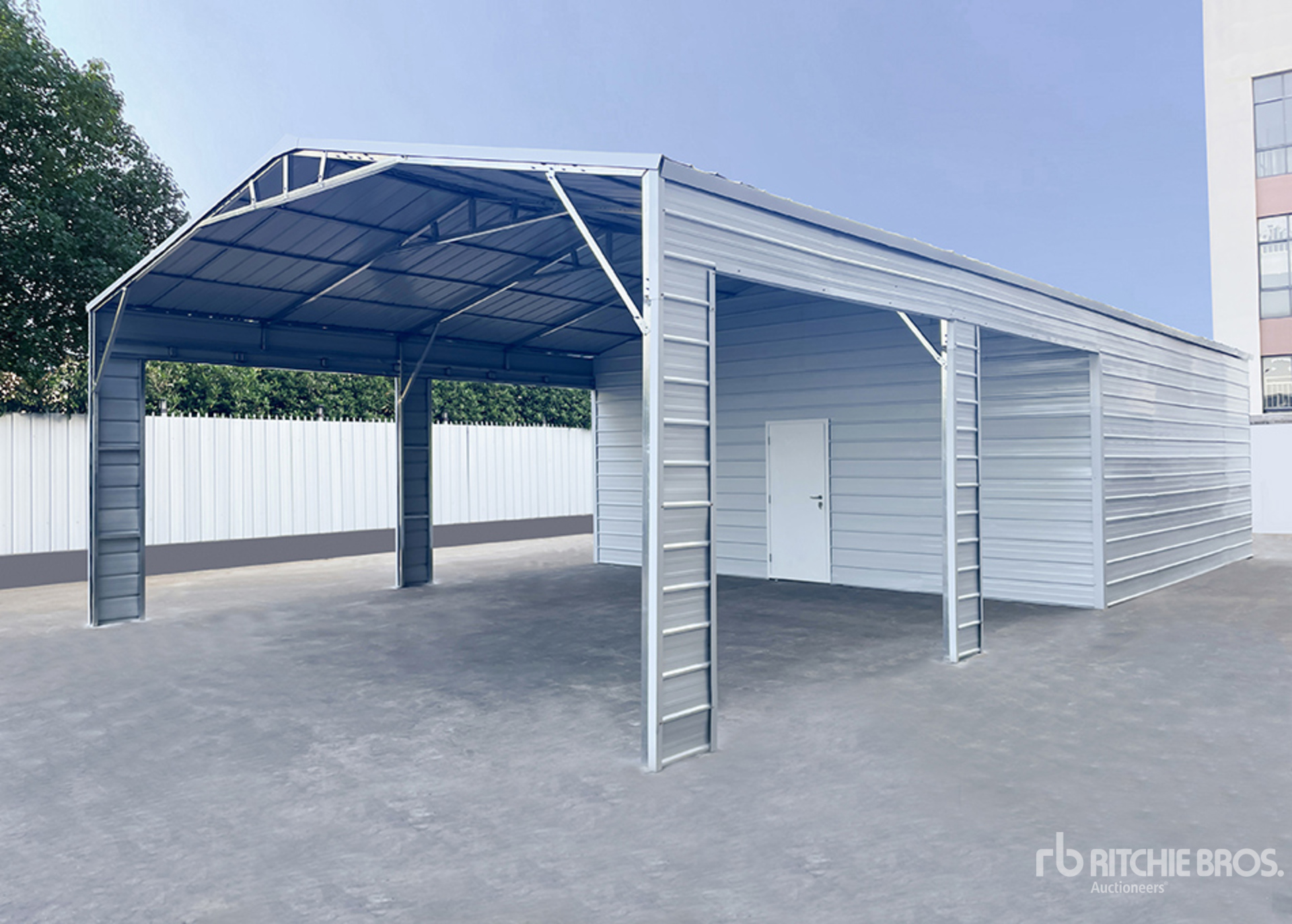 2025 KJ K2346 23 ft x 46 ft 23ft x 46 ft Metal Garage Storage Building ...