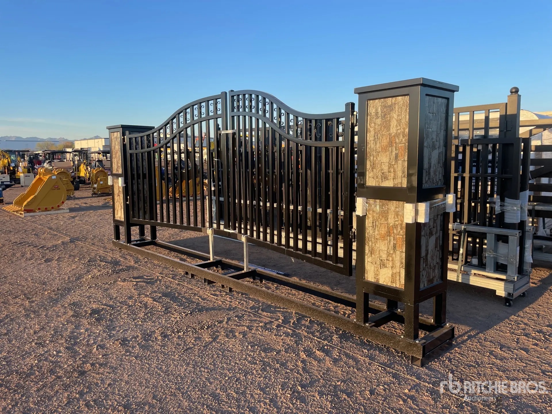 2025 Suihe NFG-20FGP-E 20 ft Wrought Iron Bi-Parting Driveway Gate ...