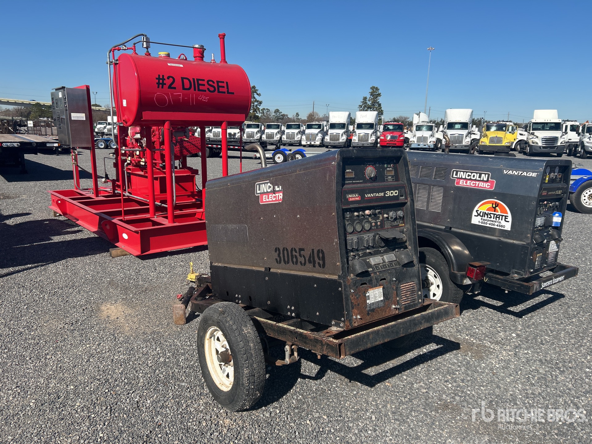 2017 Lincoln Electric Vantage 300 400 A Mobile Engine Driven Welder ...