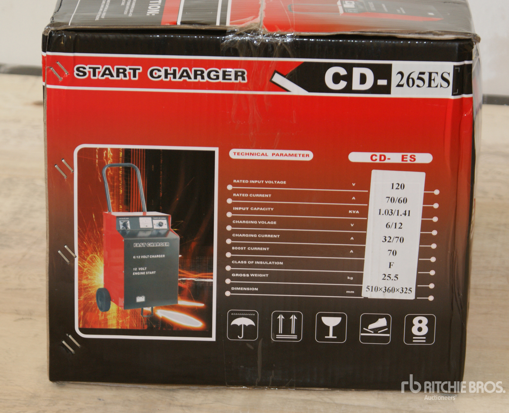 Quantity of (2) 2024 Powertek CD-265ES Battery Charger (Unused) | Ritchie Bros. Auctioneers