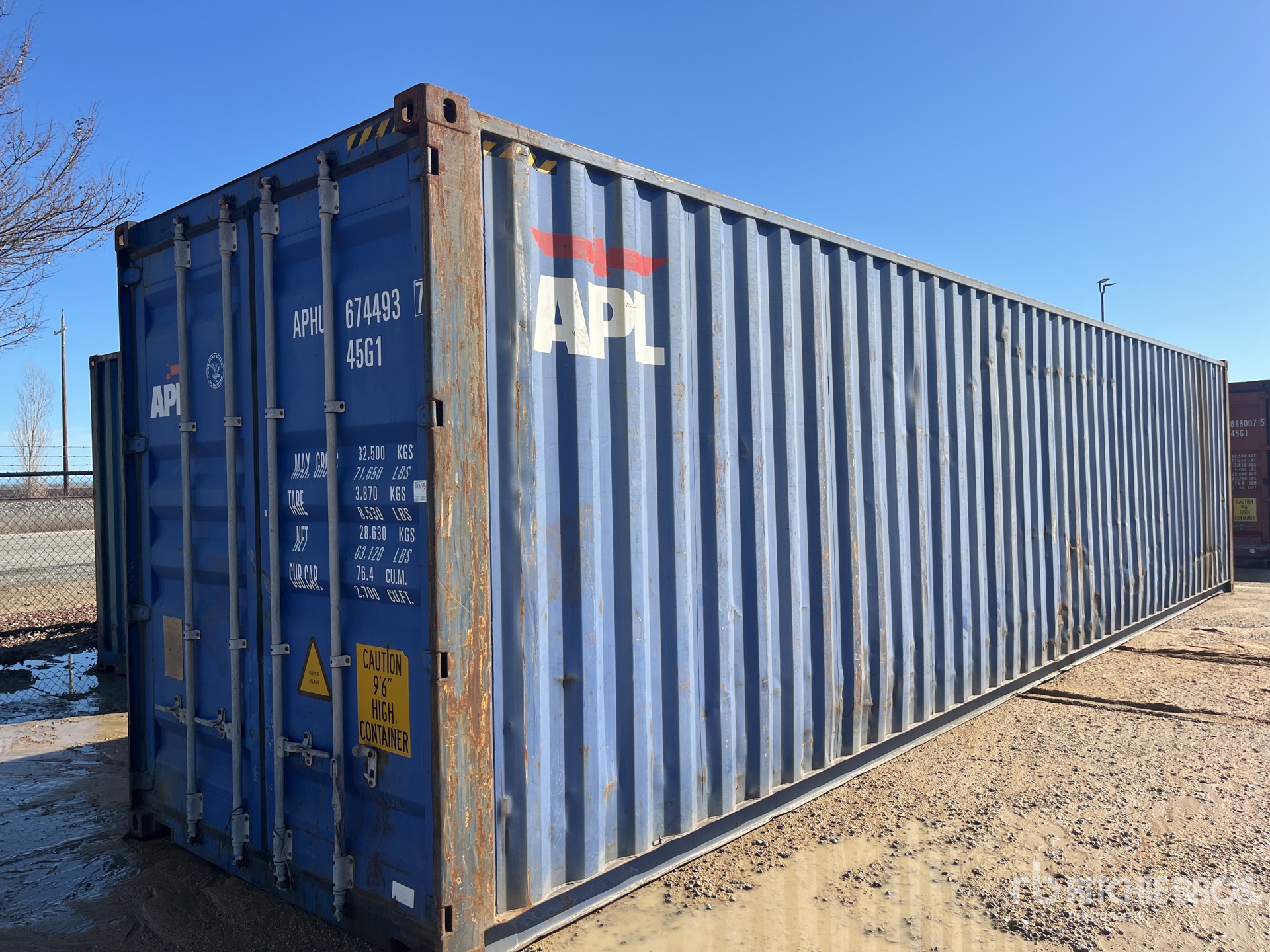 40 ft High Cube Storage Container | Ritchie Bros. Auctioneers