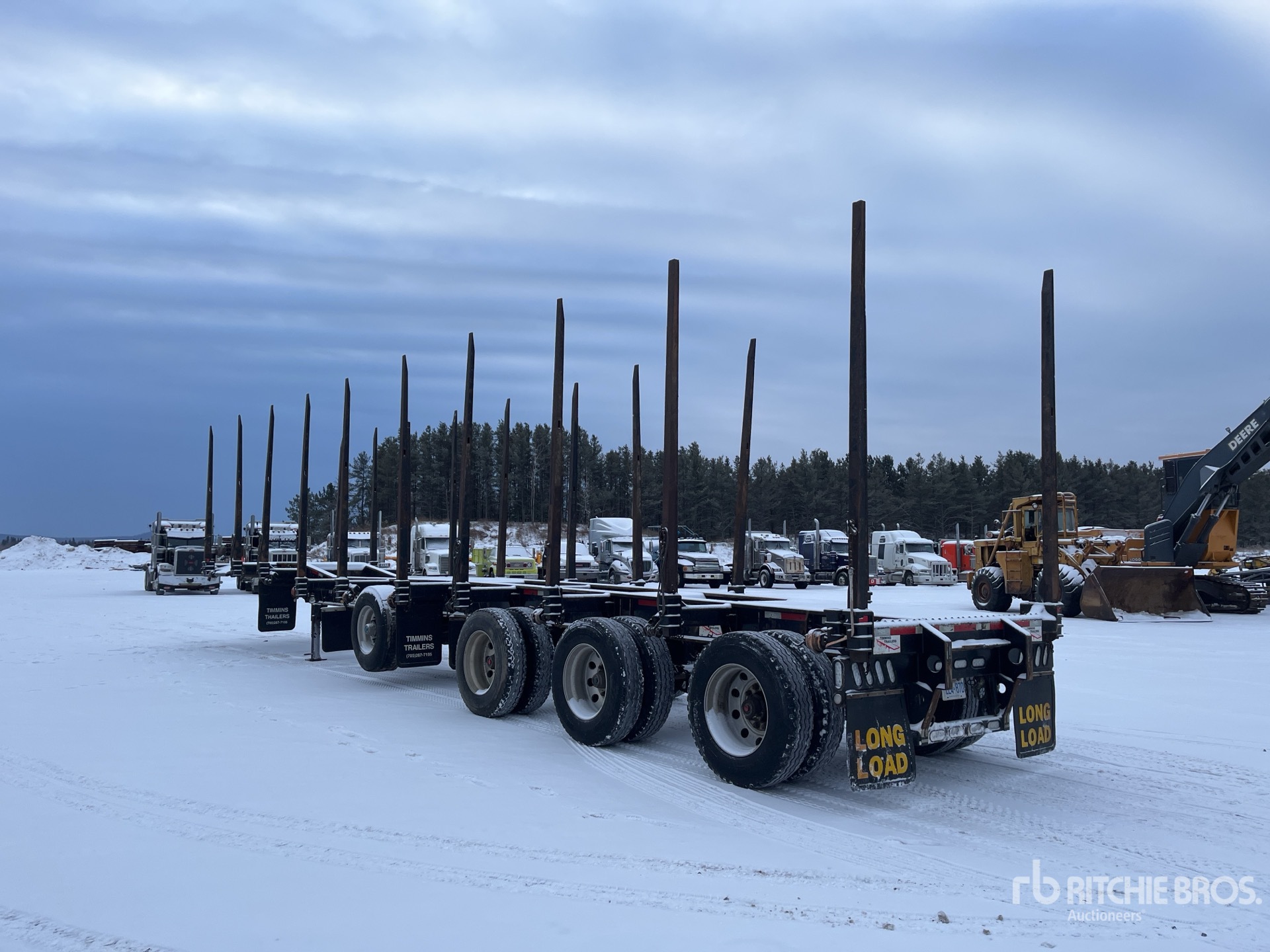 2021 Timmins DDL50NL-3A-STAL 50 ft Quad/A Log Trailer | Ritchie Bros ...