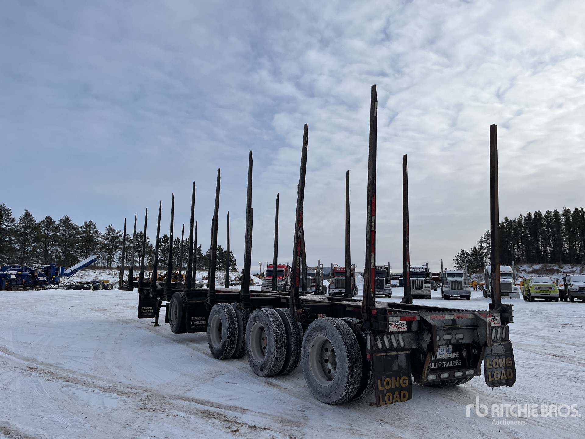 2021 Timmins DDL50-3A-STAL 50 ft Quad/A Rimorchio per trasporto tronchi ...