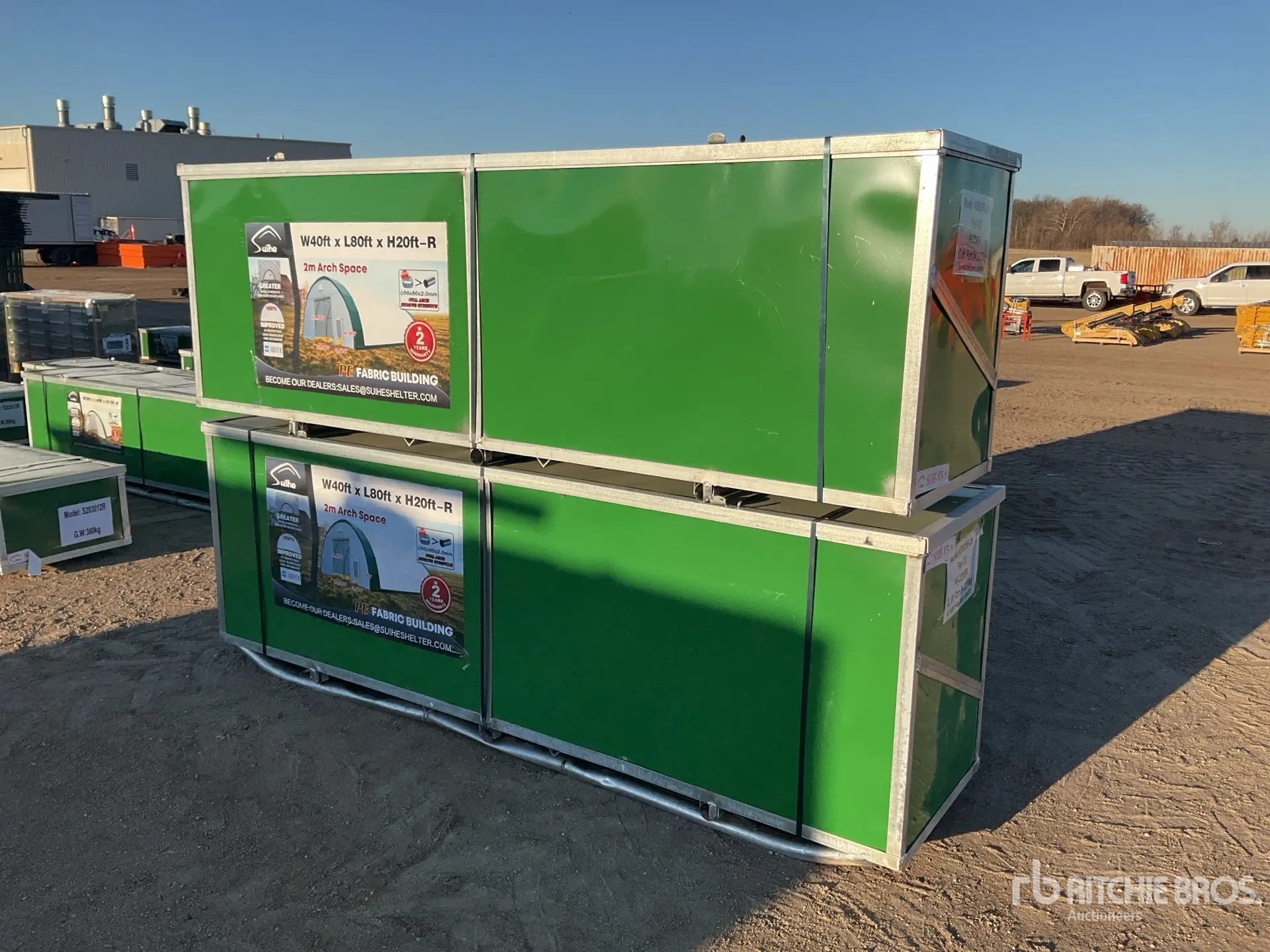 2025 Suihe S408020R-300gPE 80 ft x 40 ft x 20 ft Storage Building ...