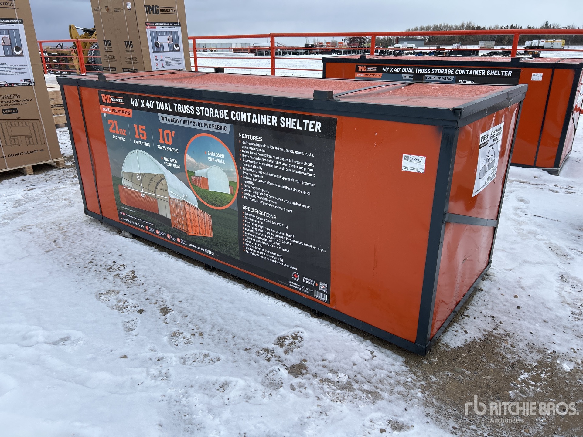 TMG 40 ft x 40 ft Dual Truss Container Shelter (Unused) | Ritchie Bros ...