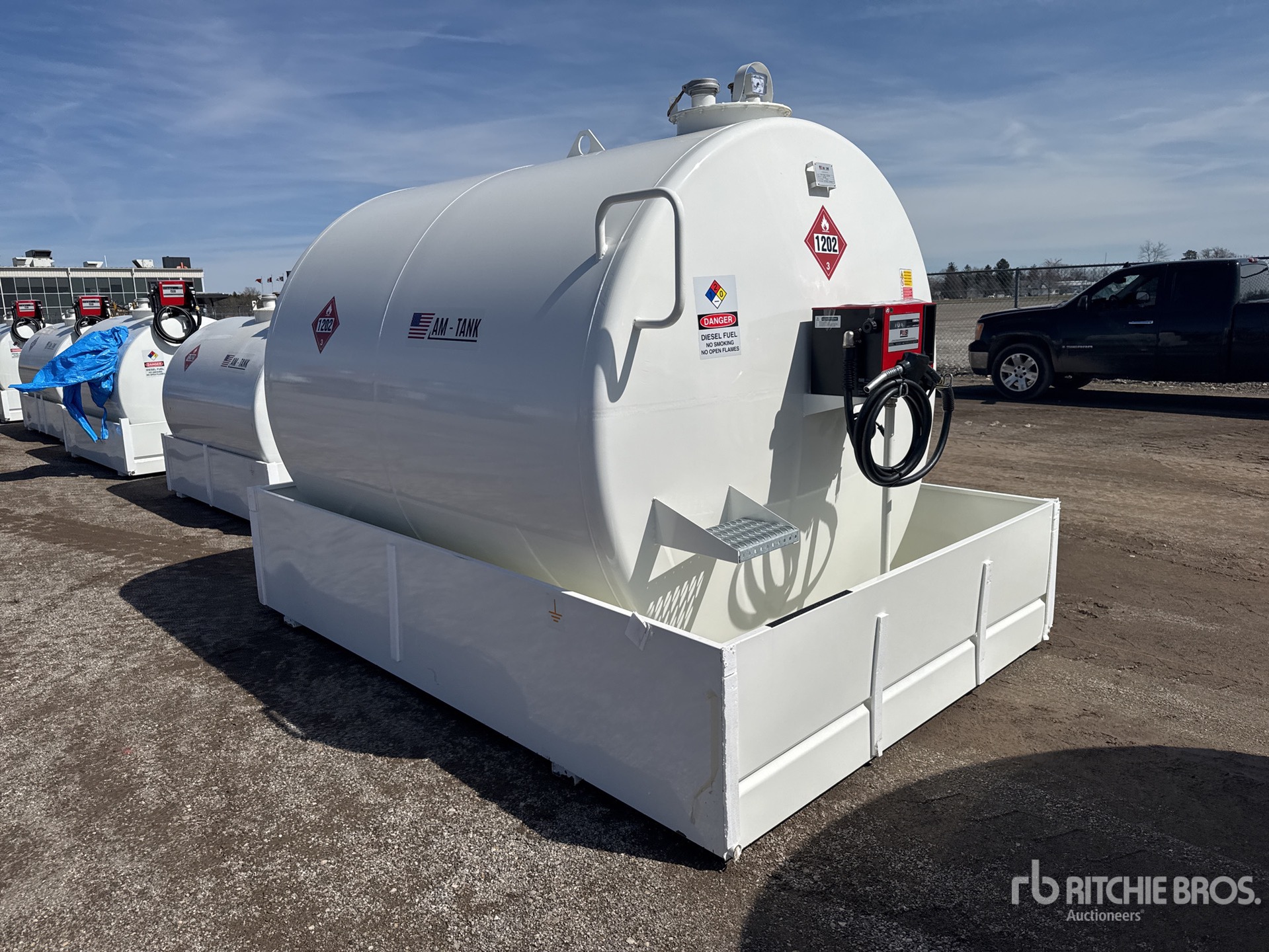 2025 AM Tank 2300N 2376 gal Skid Mounted Steel Fuel Tank (Unused ...