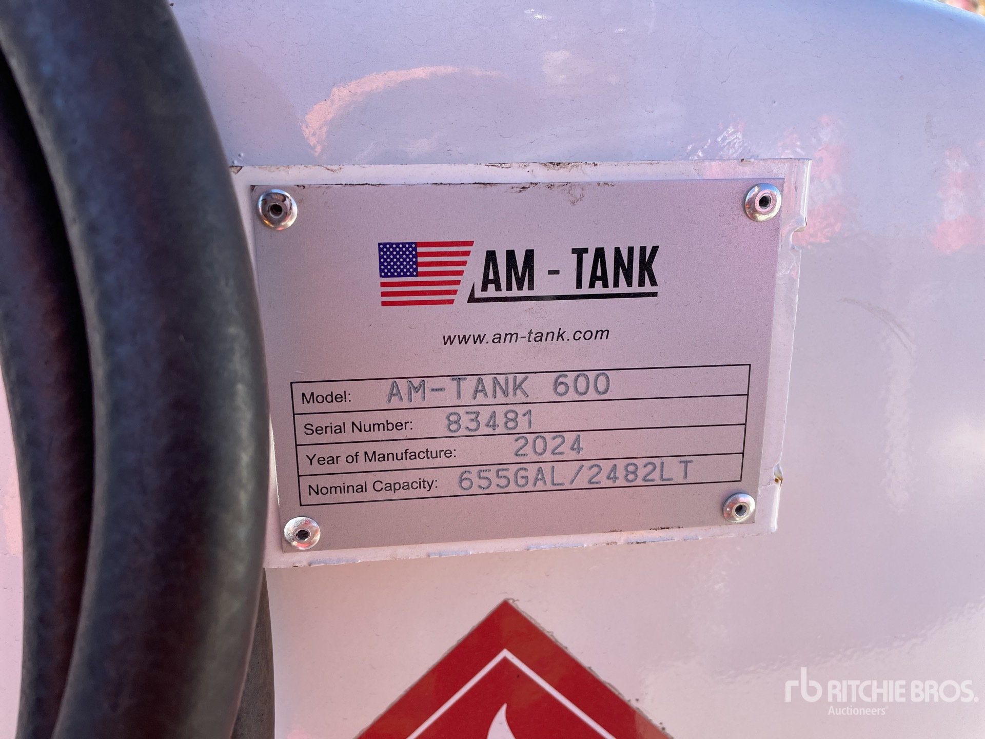 2025 AM Tank 600 655 gal Skid Mounted Steel Fuel Tank (Unused ...