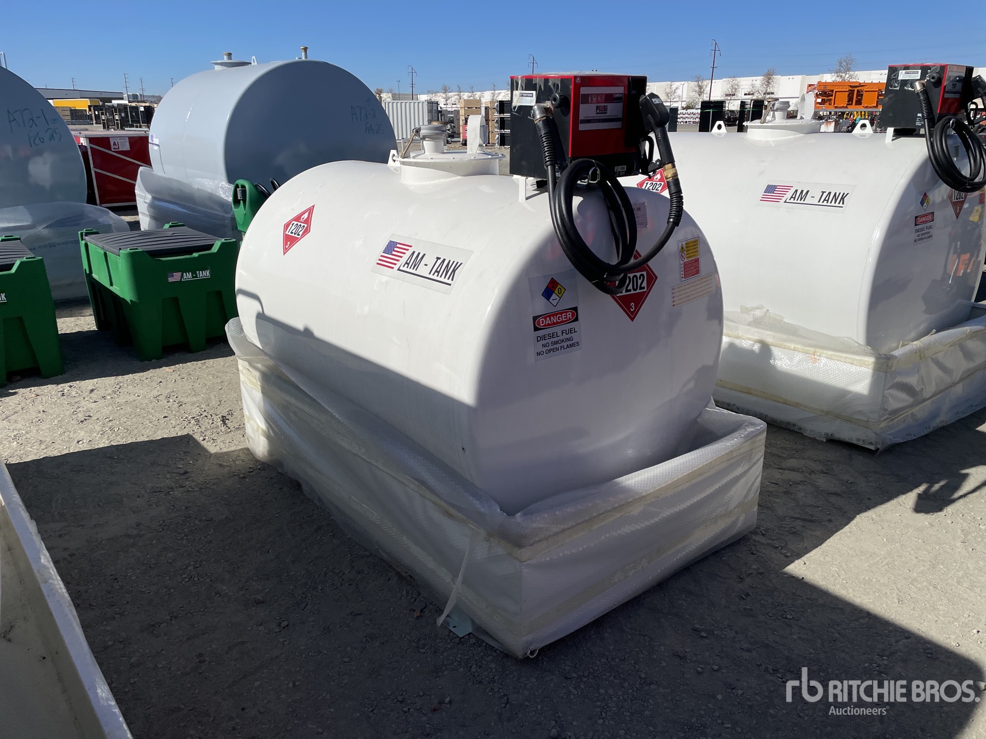 2025 AM Tank 600 655 gal Skid Mounted Steel Réservoir de carburant ...