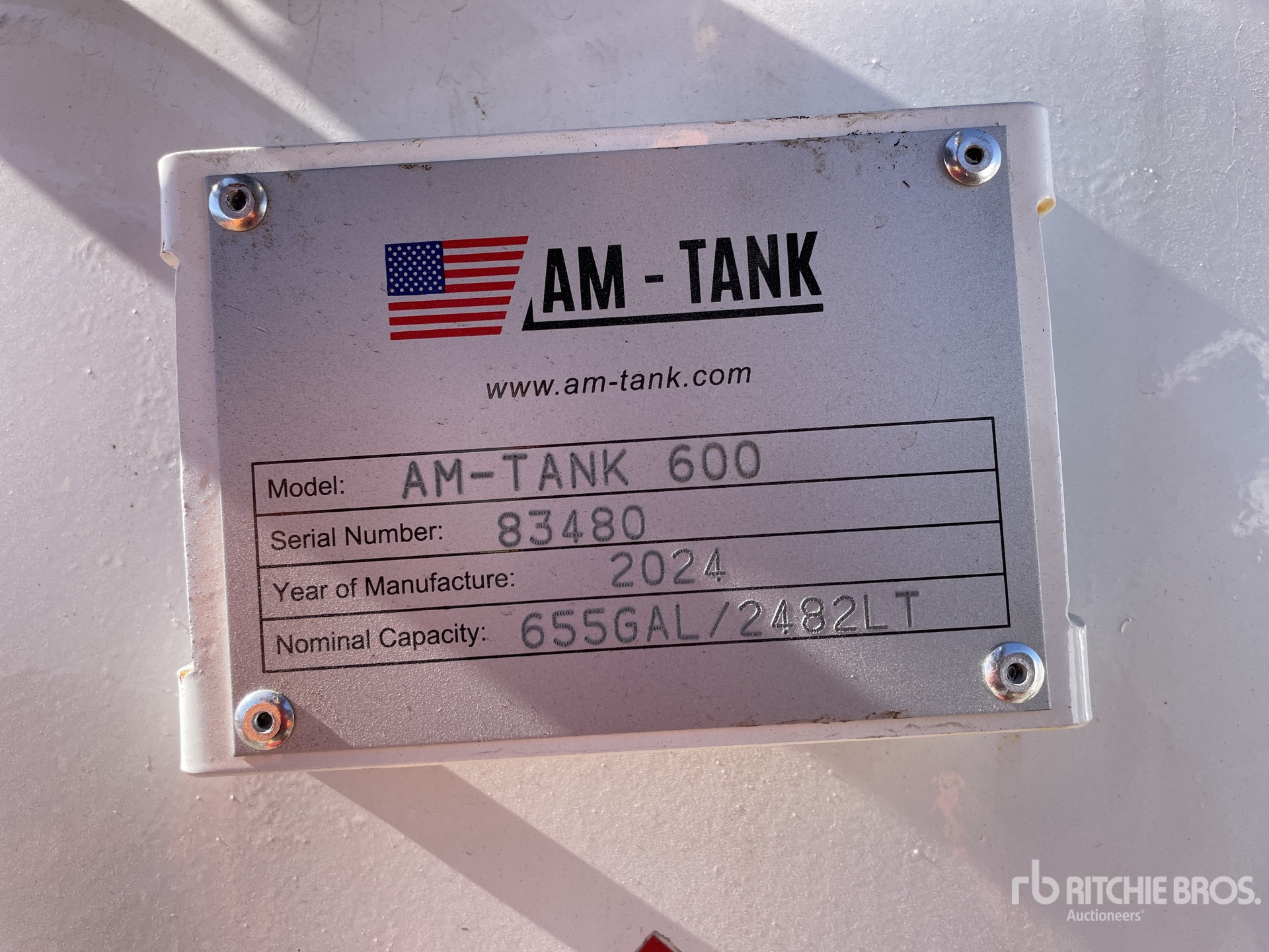 2025 AM Tank 600 655 gal Skid Mounted Steel Fuel Tank (Unused ...