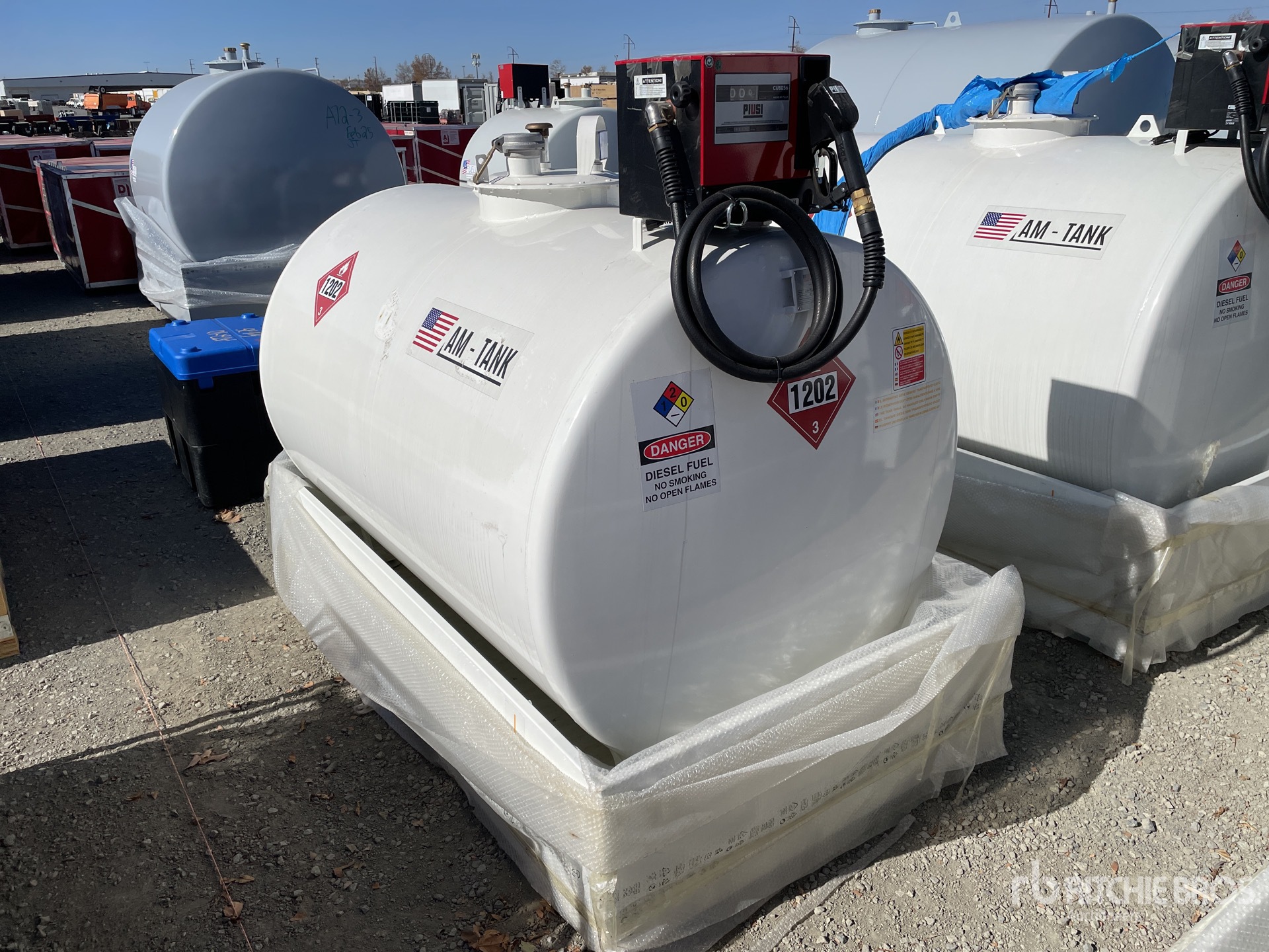 2025 AM Tank 600 655 gal Skid Mounted Steel Fuel Tank (Unused ...