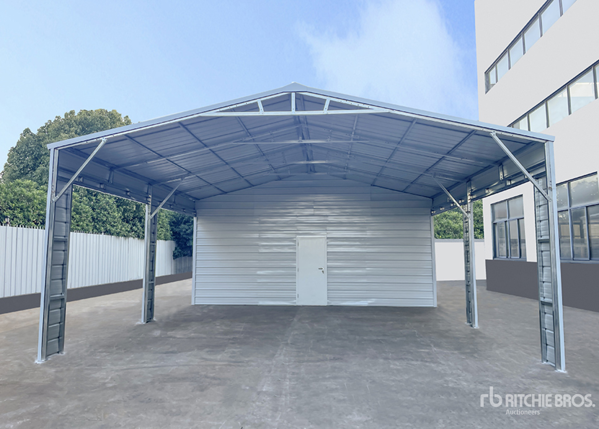 2025 KJ K2346 23 ft x 46 ft 23ft x 46 ft Metal Garage Storage Building ...