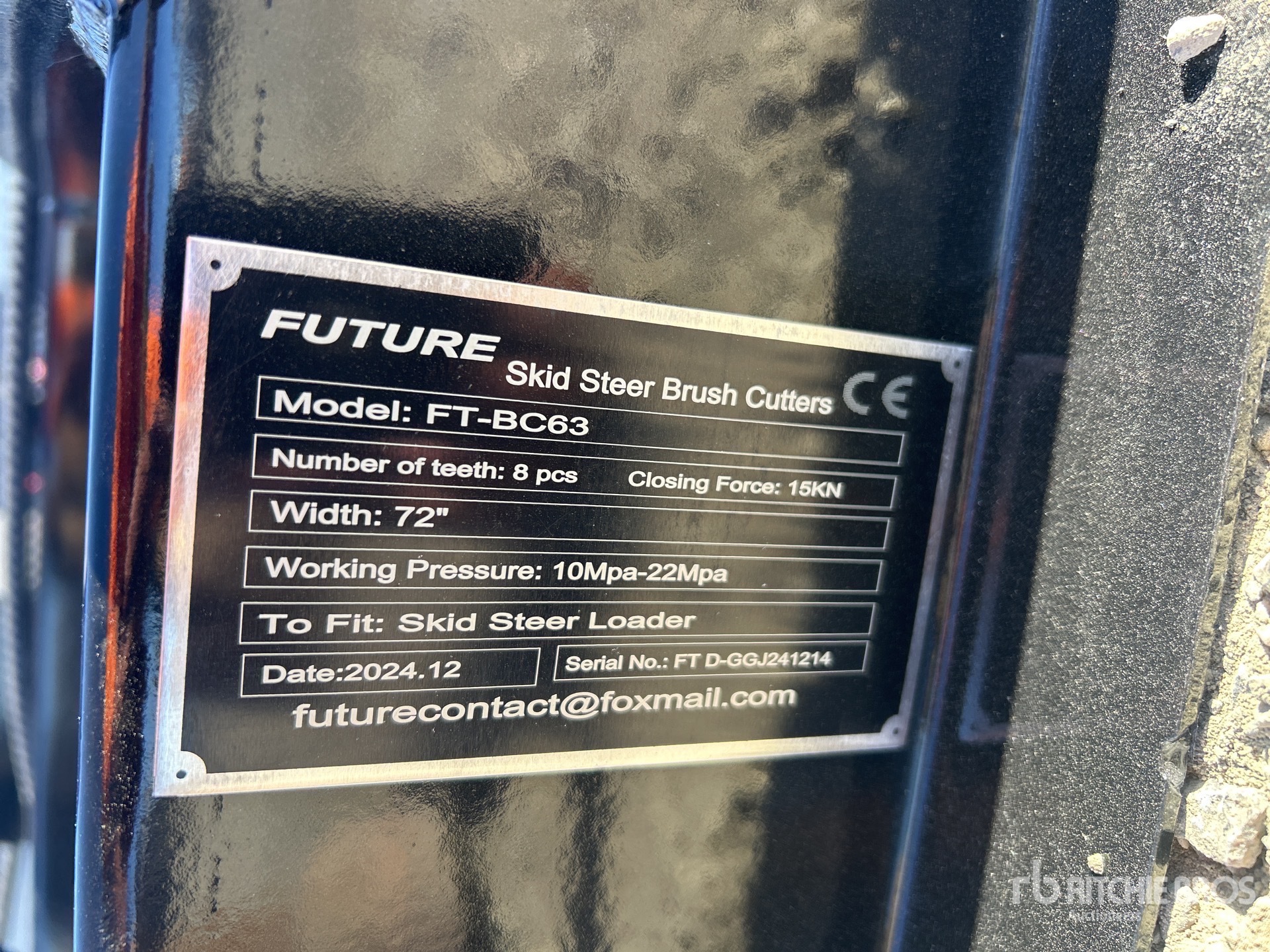 2024 Future FT-BC63 1830 mm Skid Steer Brush Cutter (Unused) | Ritchie Bros. Auctioneers