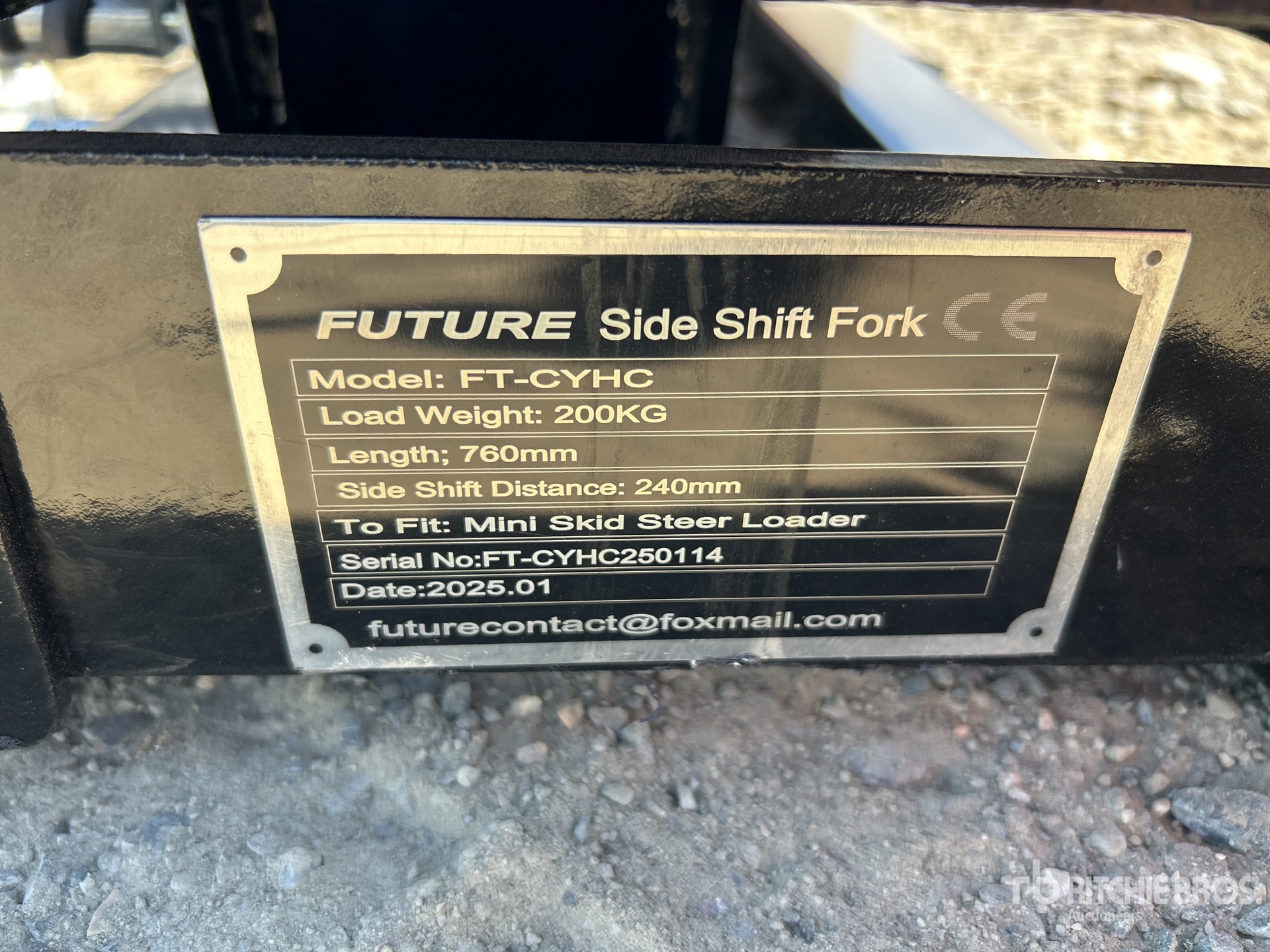 2025 Future FT-CYHC 740 mm Mini Skid Steer Forks (Unused) | Ritchie ...