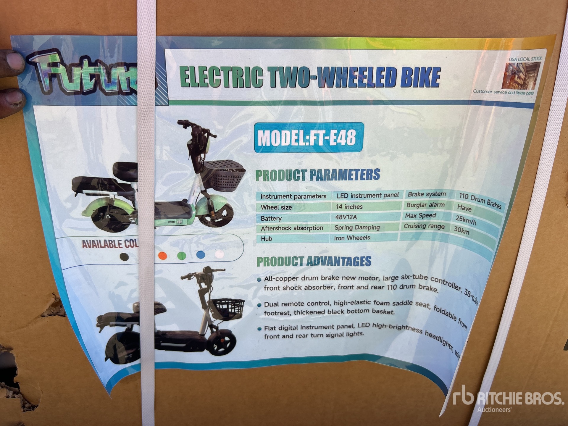 2025 Future FT-E48 Electric Bicyclette (Unused) | Ritchie Bros. Auctioneers