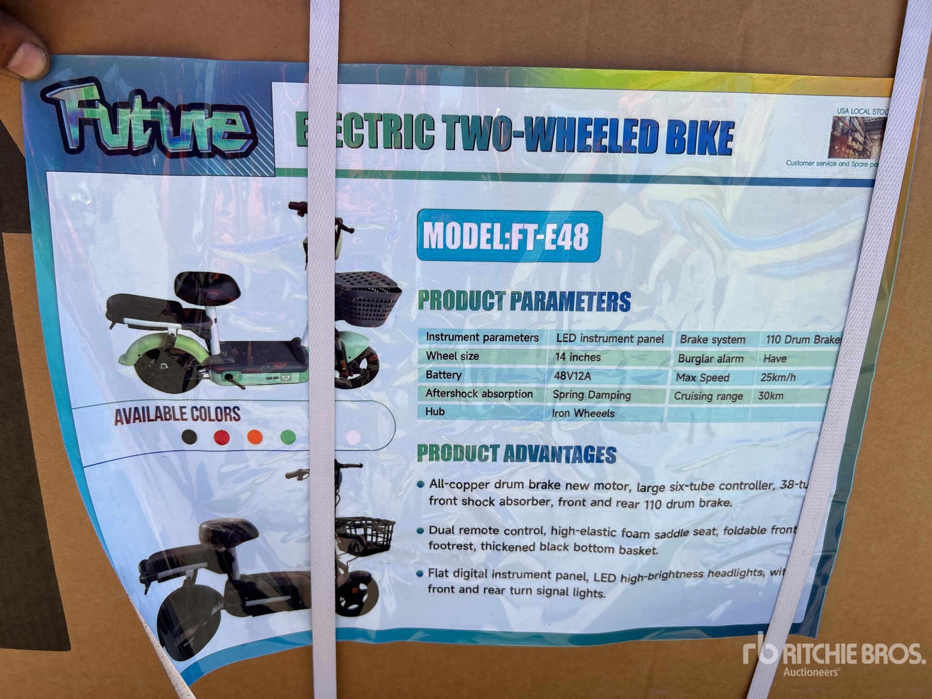 2025 Future FT-E350 Electric Bicycle Veicolo ricreativo (Unused) | Ritchie Bros. Auctioneers