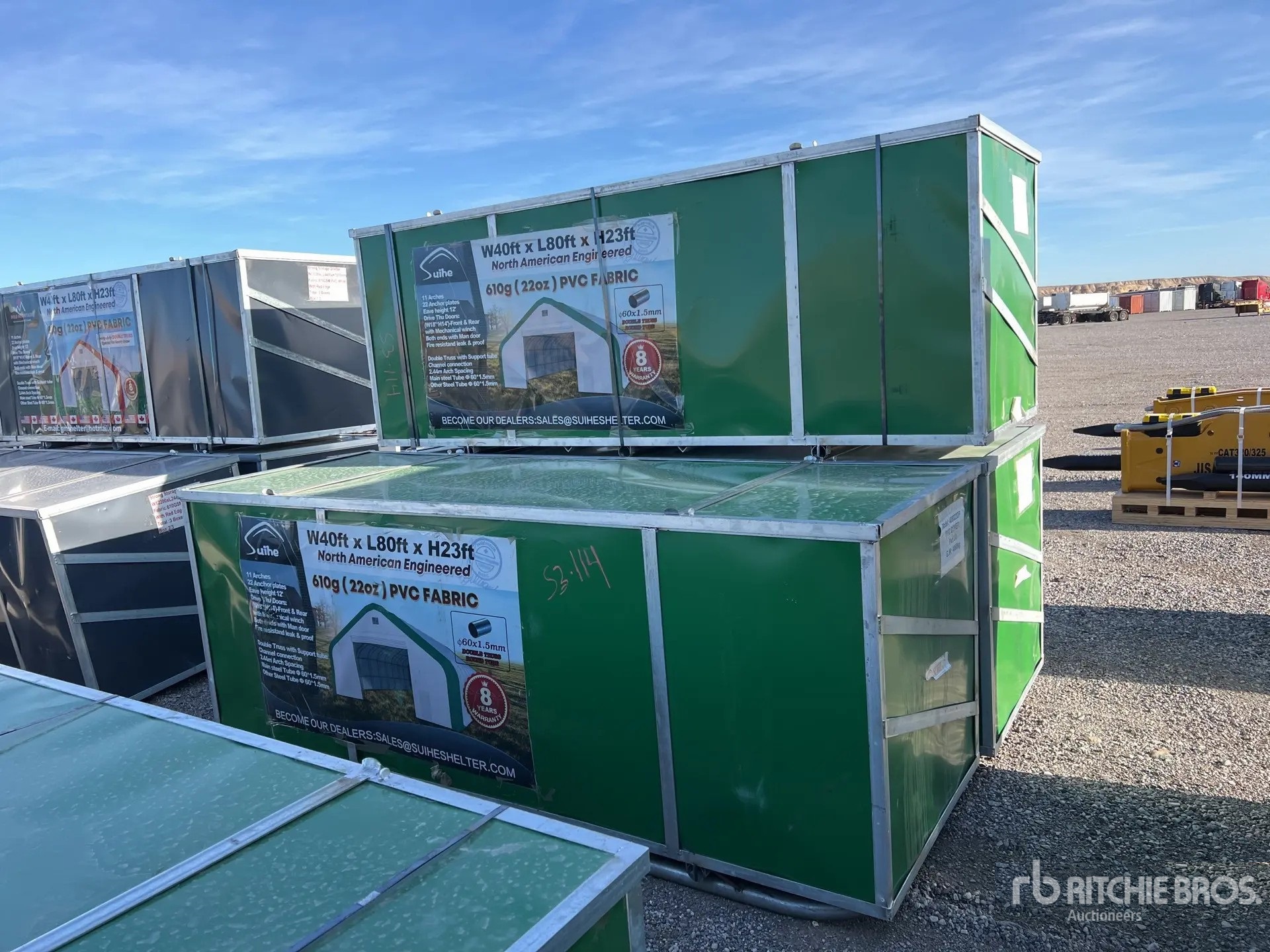2025 Suihe S408023DP-610gPVC 80 ft x 40 ft x 23 ft Storage Building ...