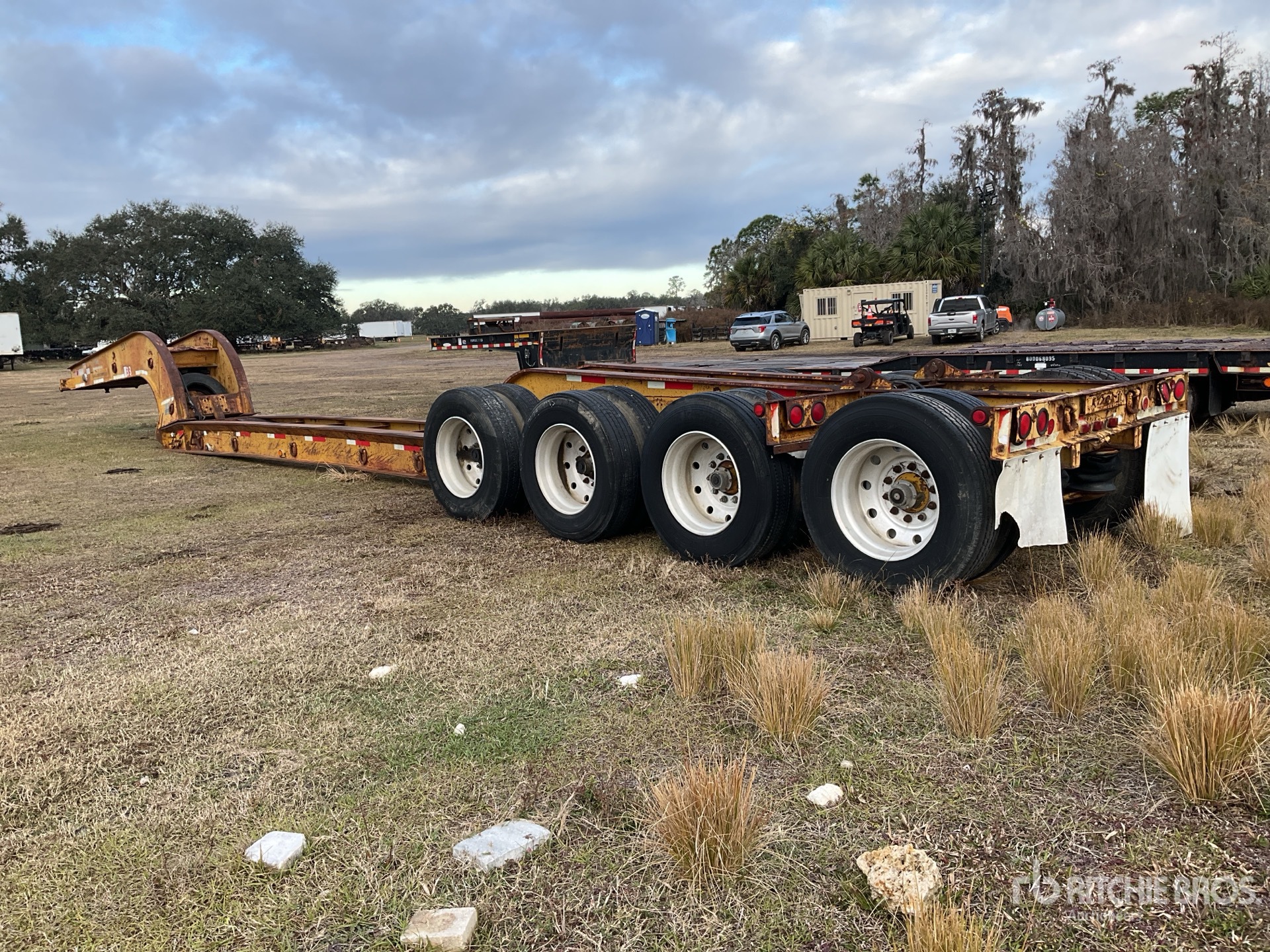 1982 Talbert 60 ton Quad/A Beam Removable Gooseneck Lowboy Trailer ...